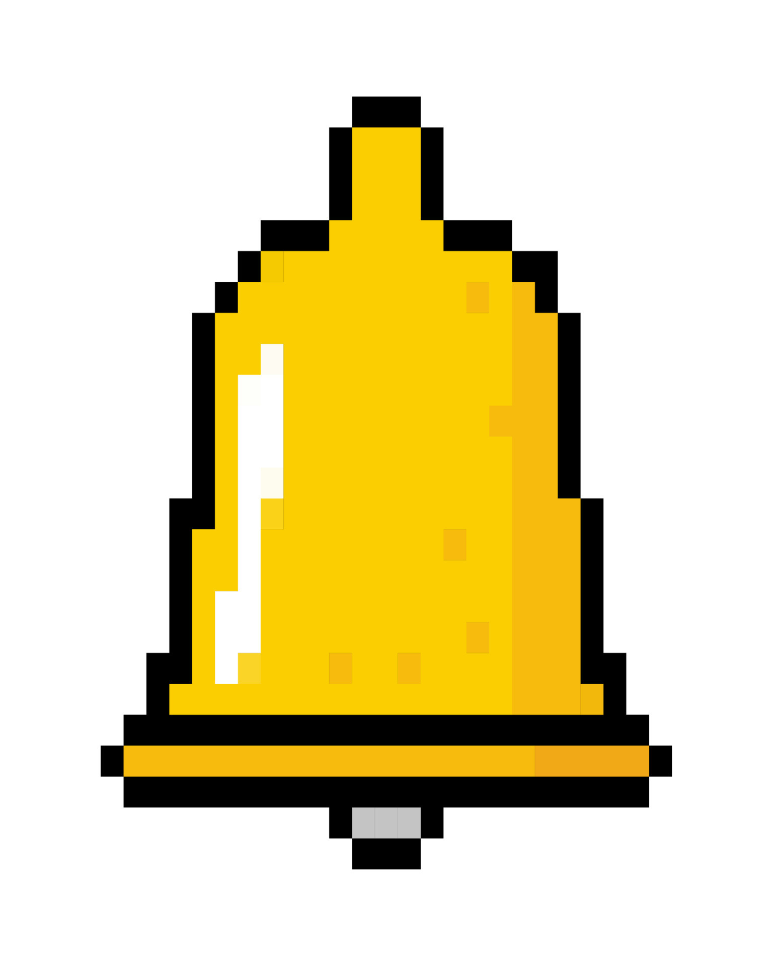 Bell Pixel Icon 10966917 Vector Art At Vecteezy