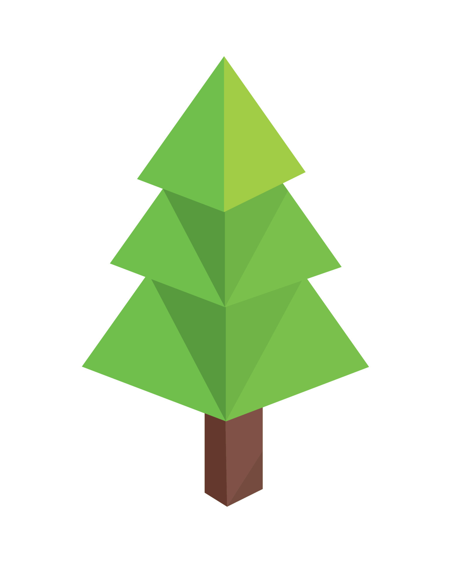 pine tree low poly 10967417 Vector Art at Vecteezy