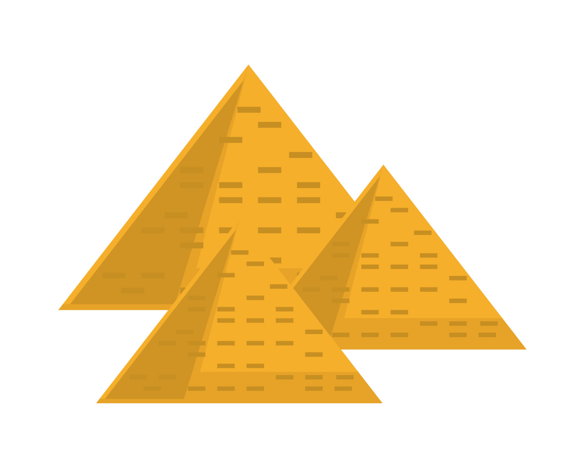 egypt pyramid landmark 10967693 Vector Art at Vecteezy