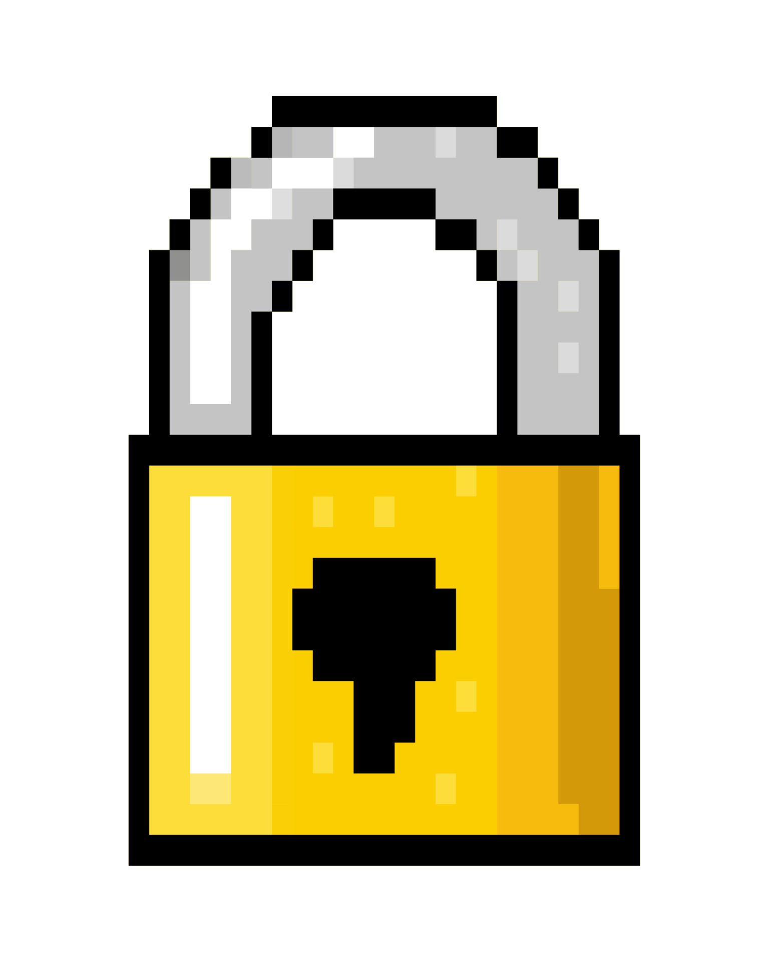 Padlock Pixel Icon 10967766 Vector Art At Vecteezy