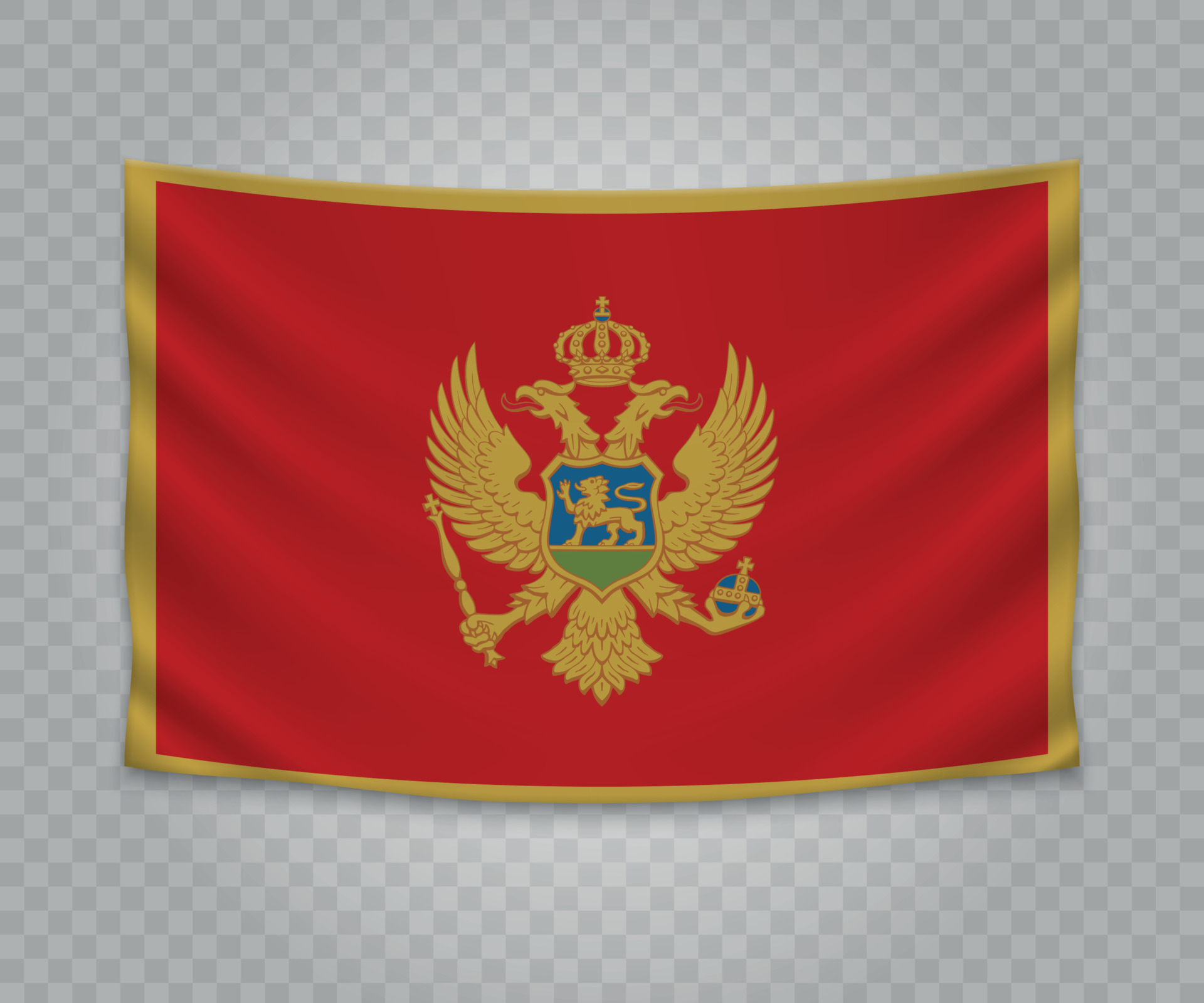 Realistic hanging flag 10971200 Vector Art at Vecteezy