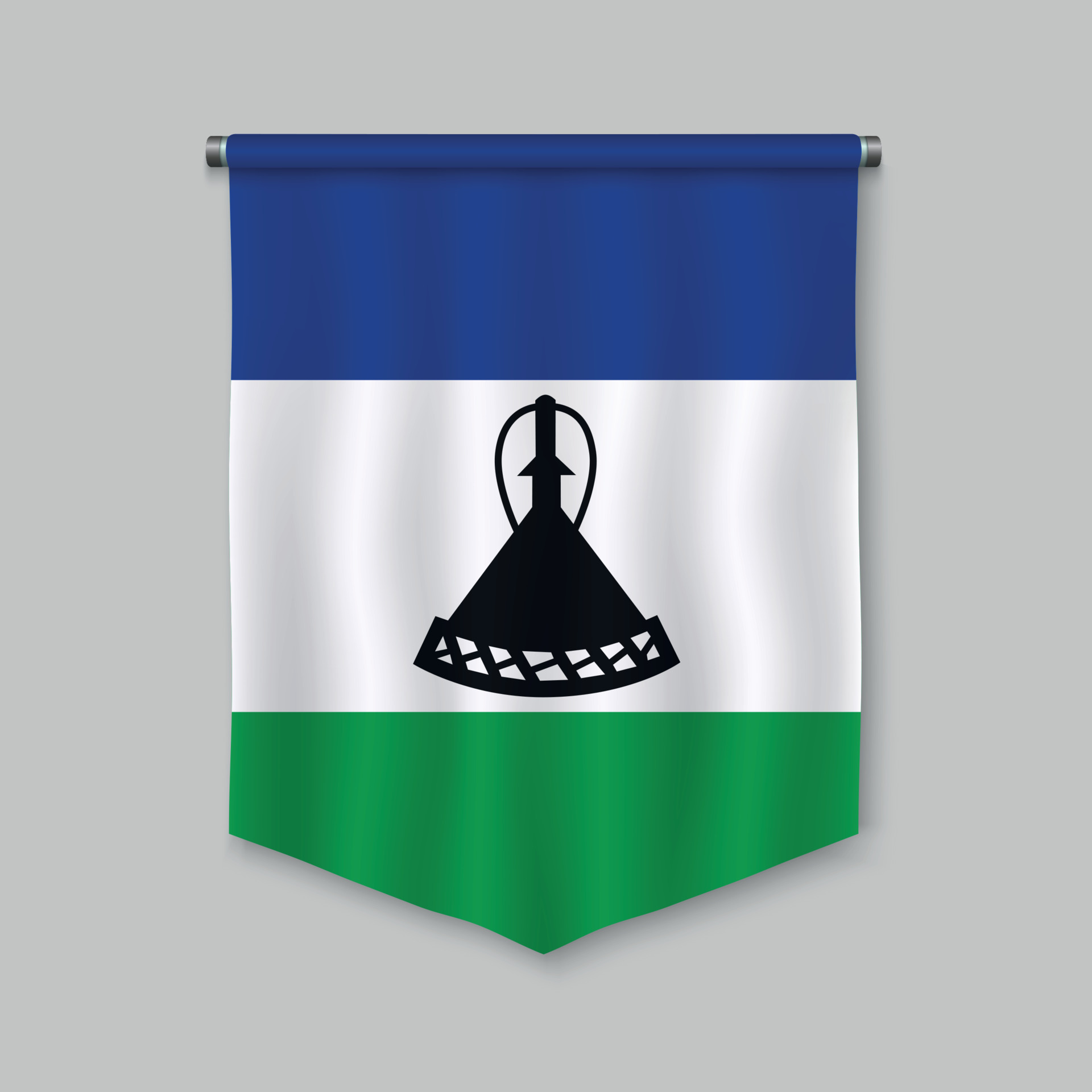 pennant with flag 10971484 Vector Art at Vecteezy