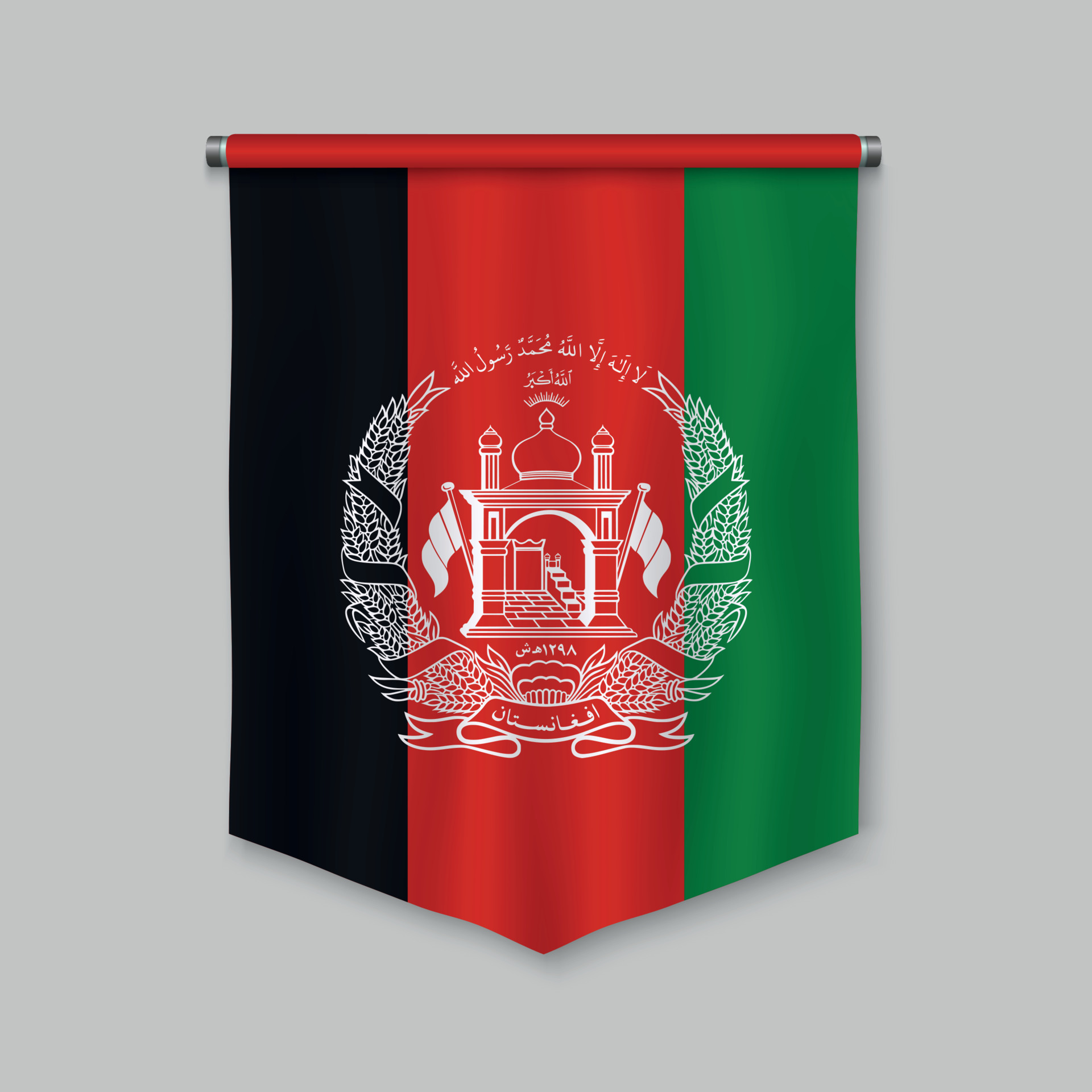 pennant with flag 10971531 Vector Art at Vecteezy