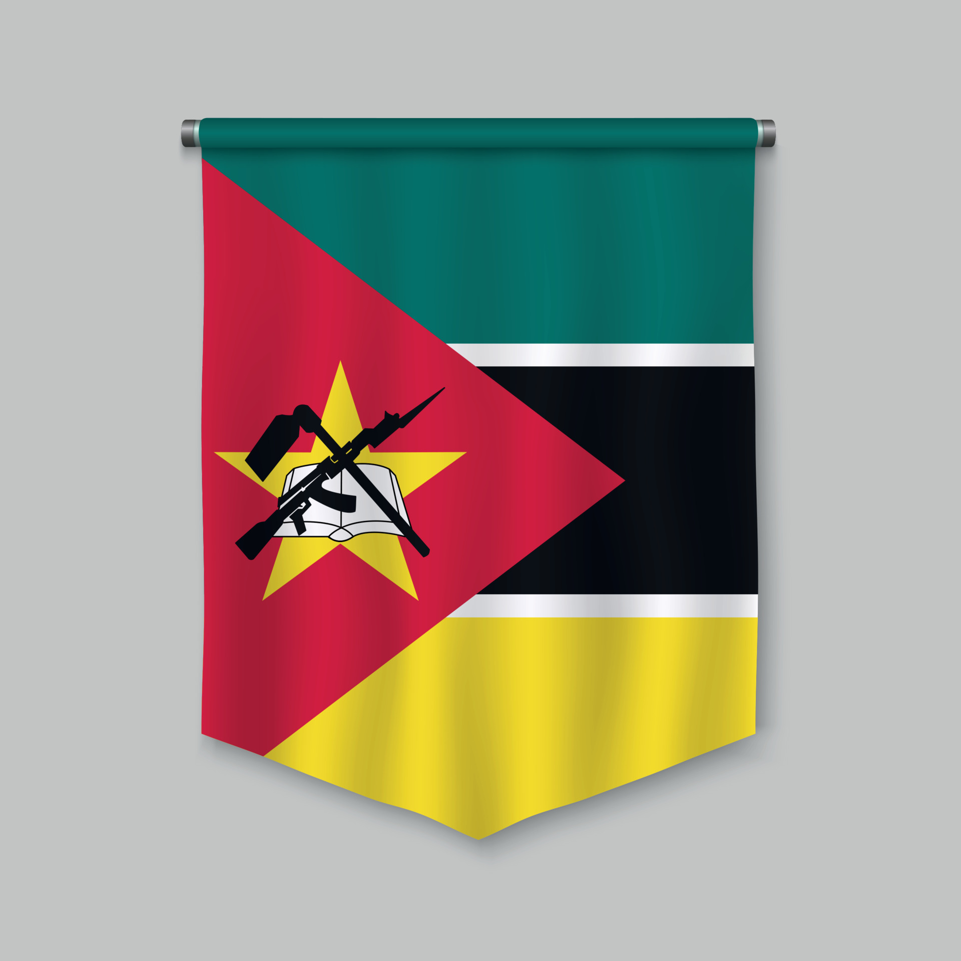 pennant with flag 10971582 Vector Art at Vecteezy