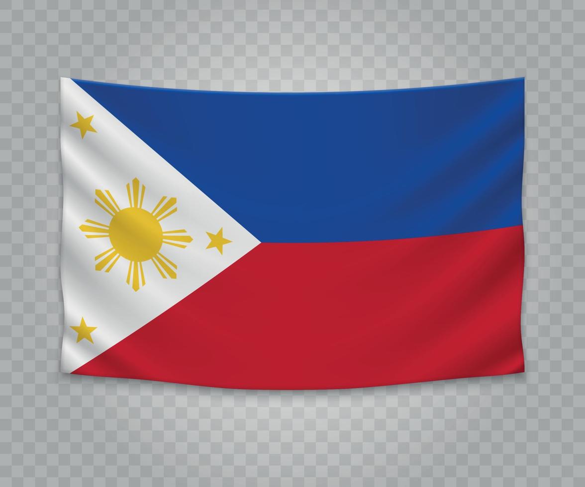 Realistic hanging flag 10971722 Vector Art at Vecteezy