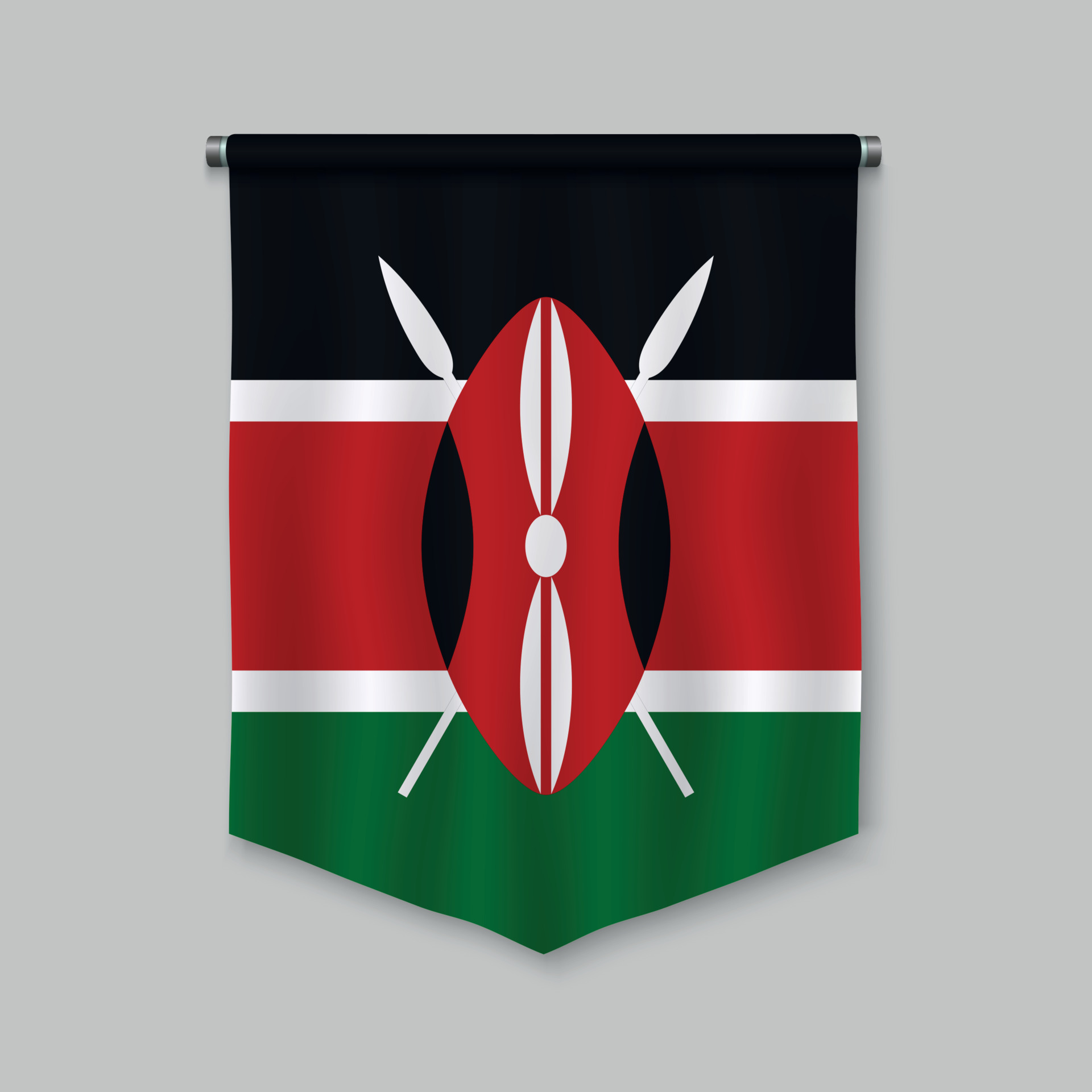 pennant with flag 10971837 Vector Art at Vecteezy