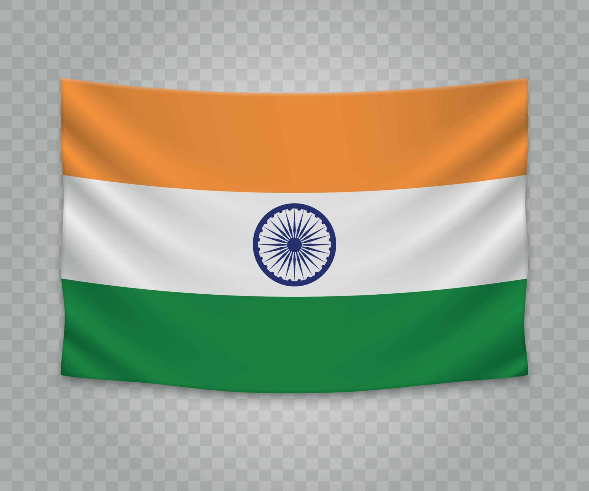 Realistic hanging flag 10972434 Vector Art at Vecteezy