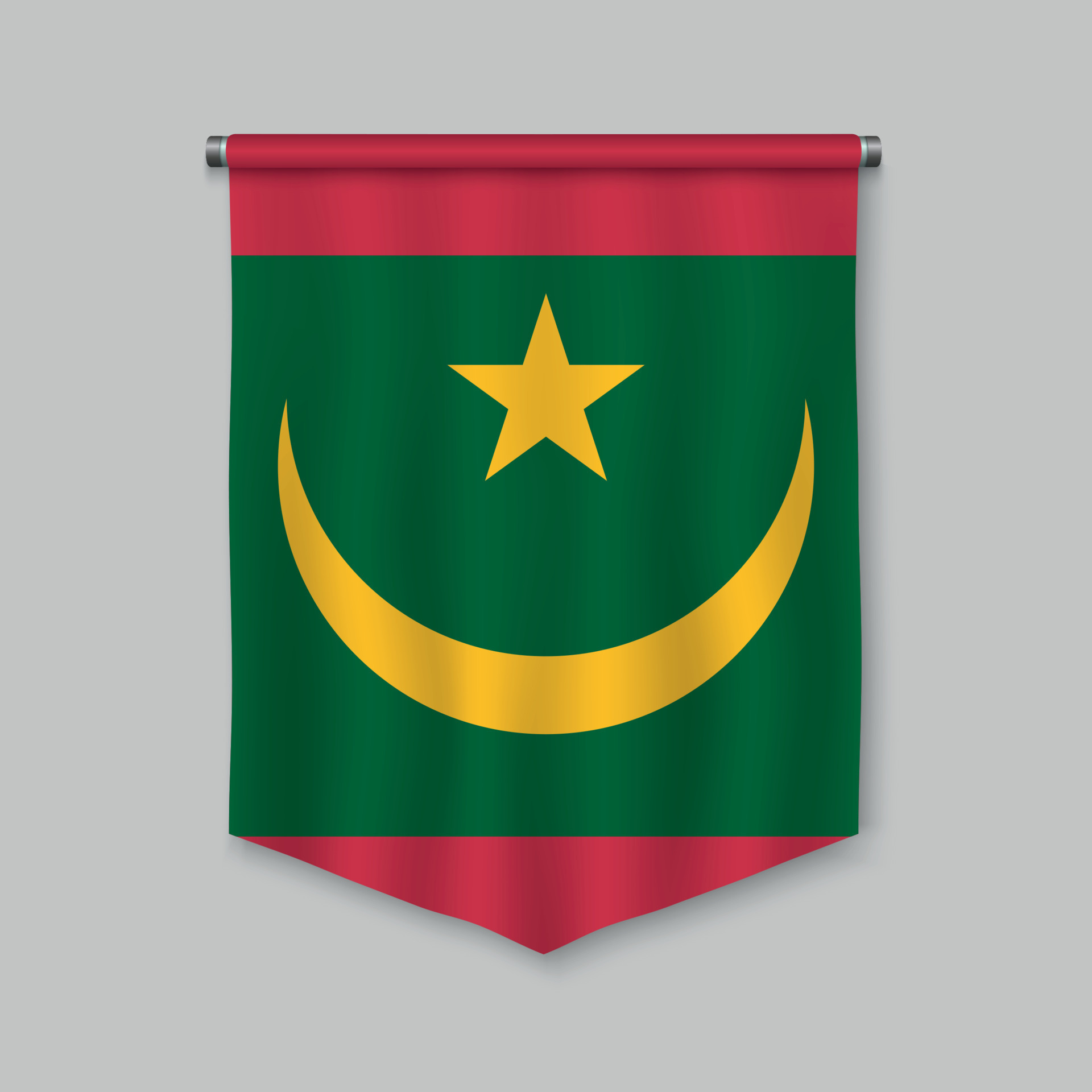 pennant with flag 10972680 Vector Art at Vecteezy