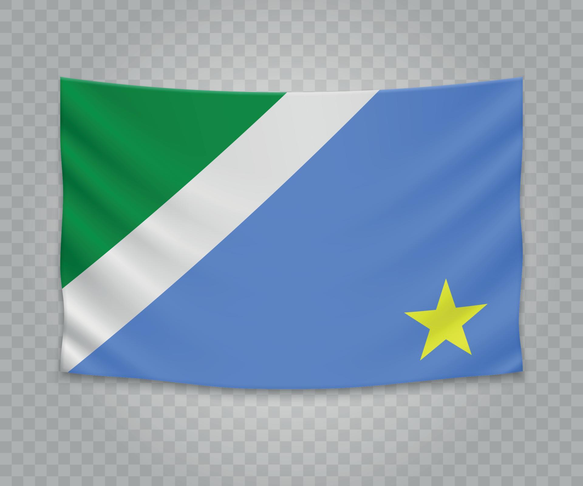 Realistic hanging flag 10972940 Vector Art at Vecteezy