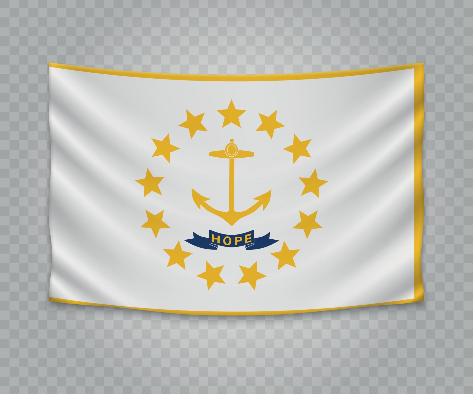 Realistic hanging flag 10972950 Vector Art at Vecteezy