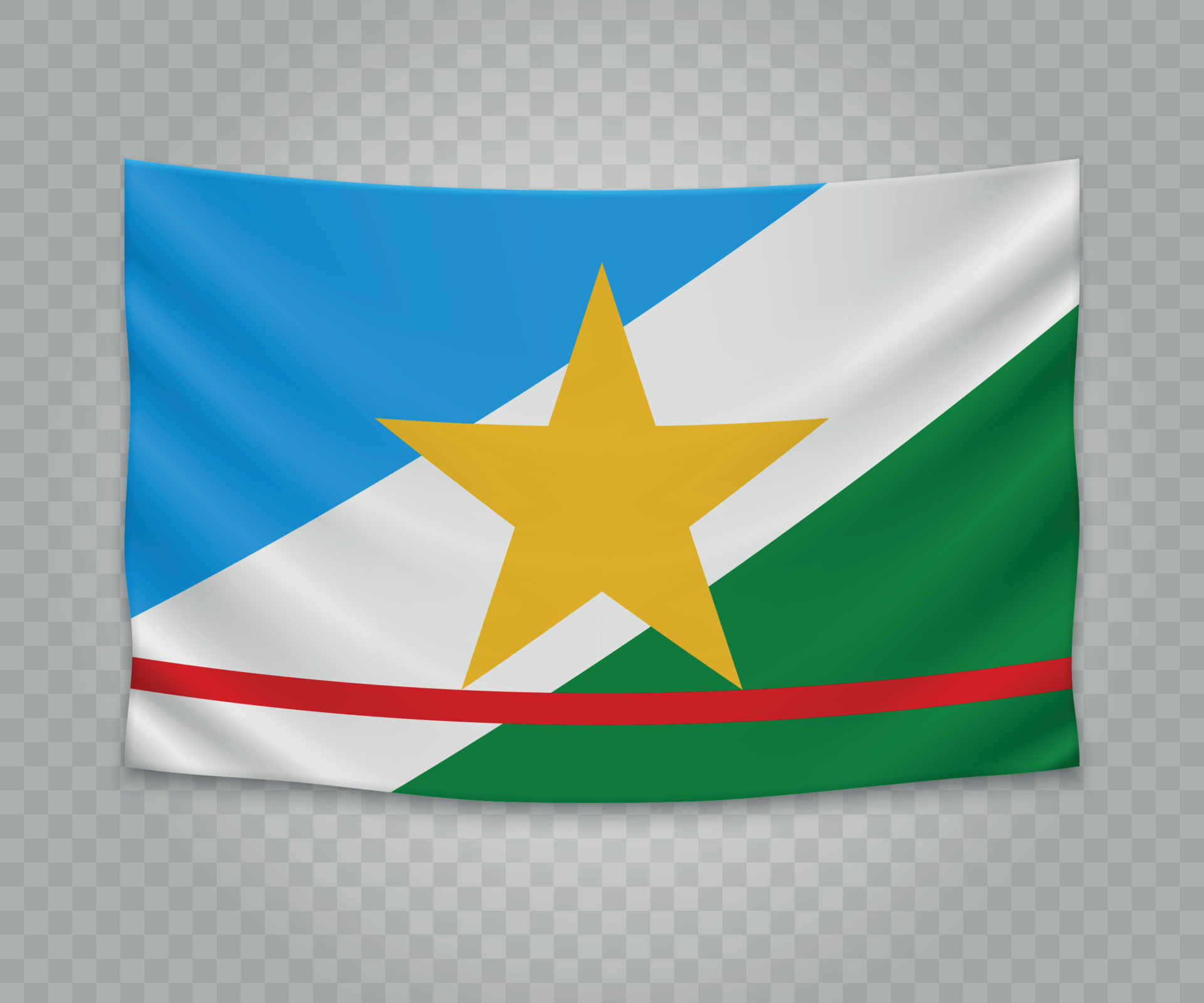 Realistic hanging flag 10973049 Vector Art at Vecteezy