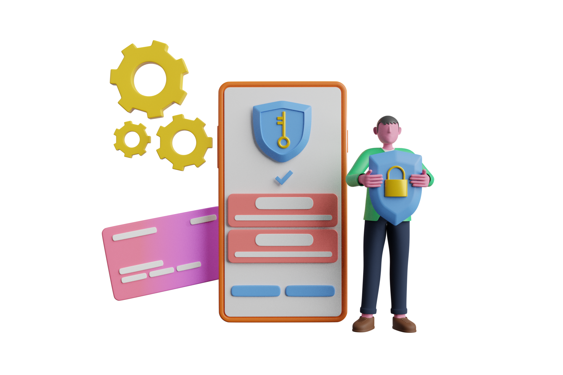 Mobile Security App On Smartphone Screen Data Security Protection