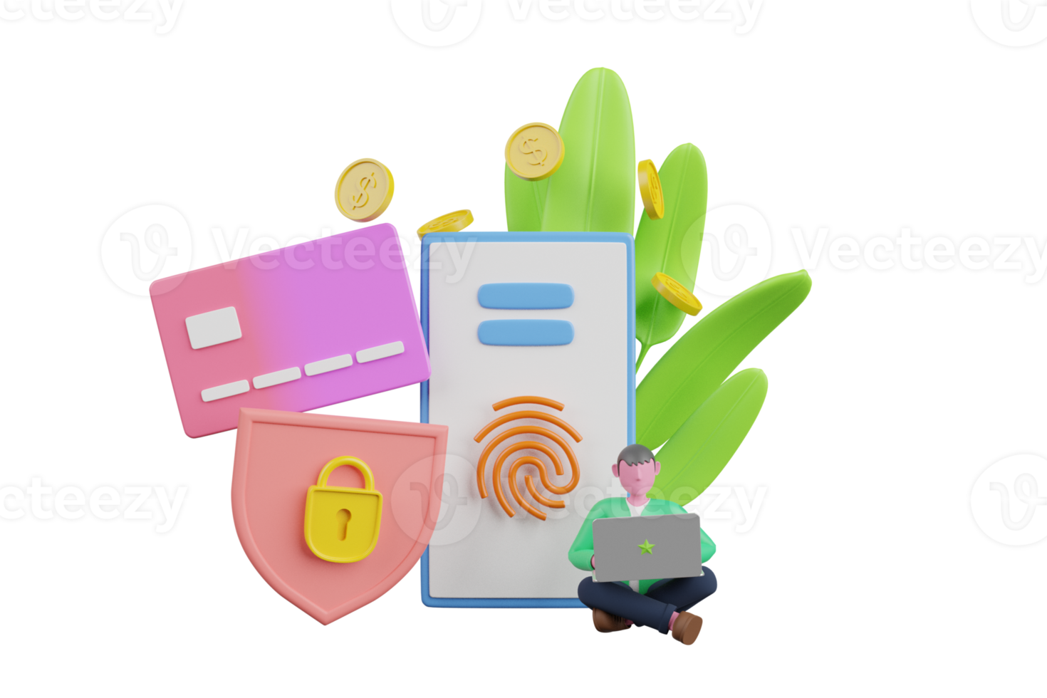 Secure online payment transaction with smartphone.Mobile payment via ... Secure online payment transaction with smartphone.Mobile payment via ...