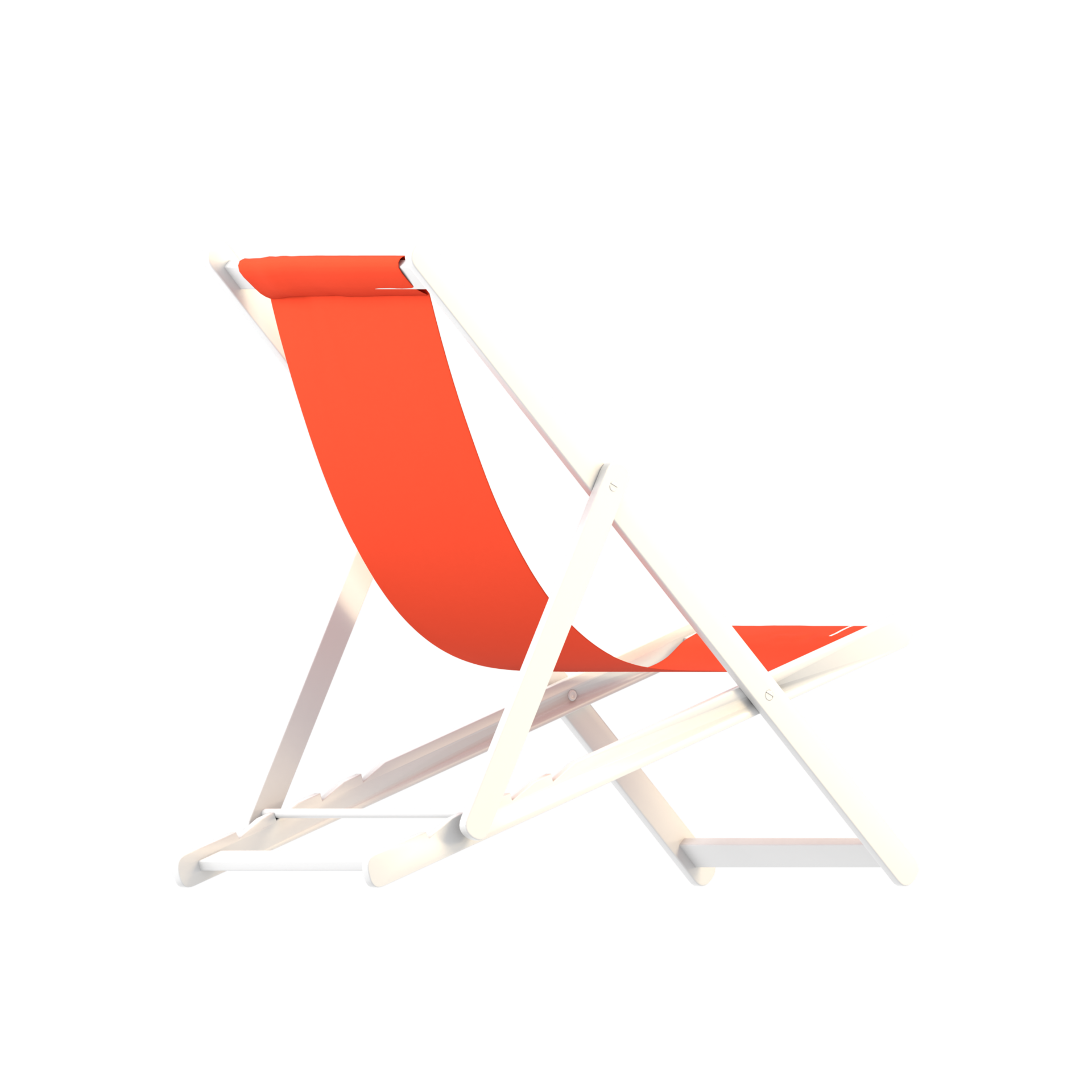 Isolated Beach Chair 3d Illustration 10974169 PNG