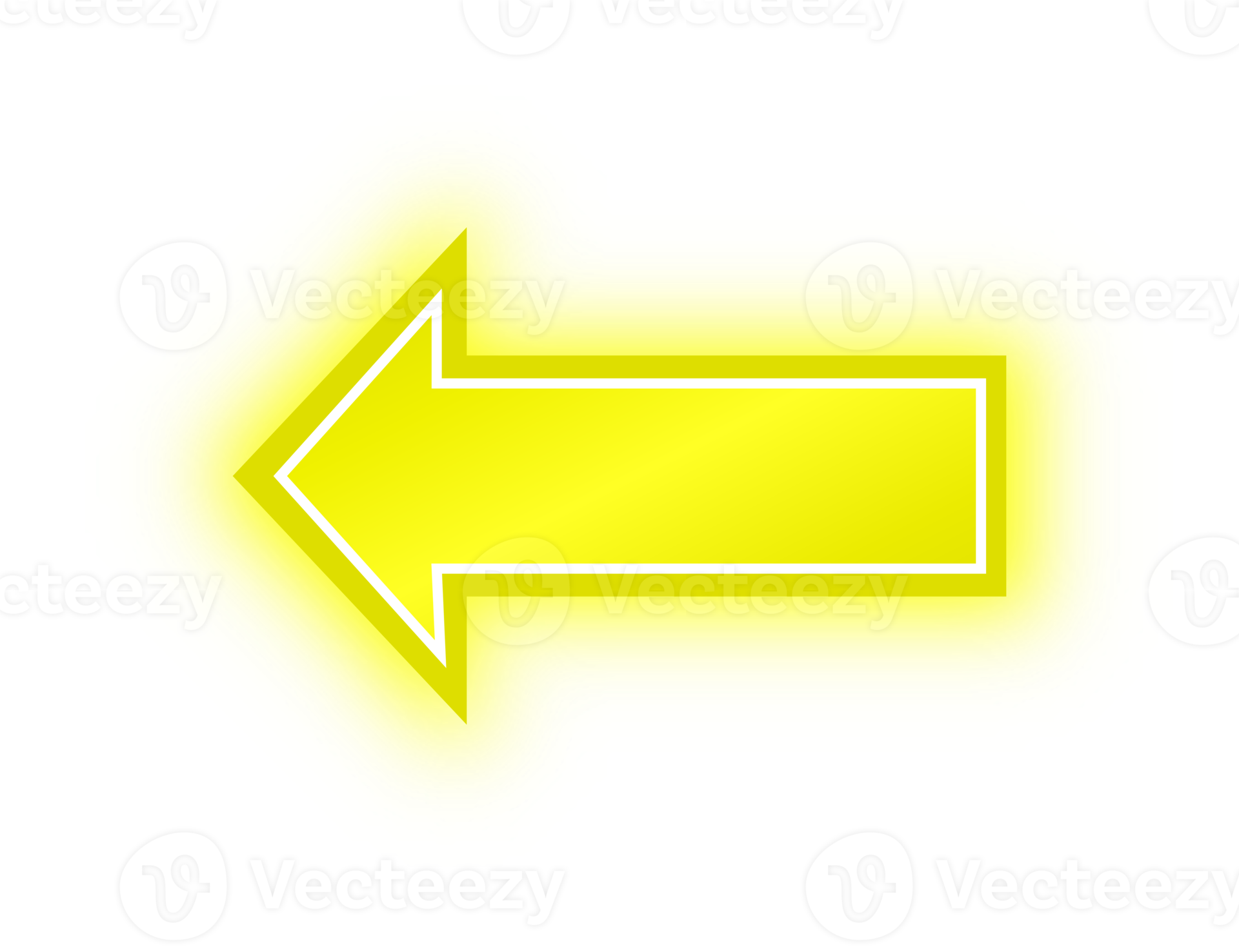 Neon Yellow Arrow Banner, Neon Arrow 10974359 PNG
