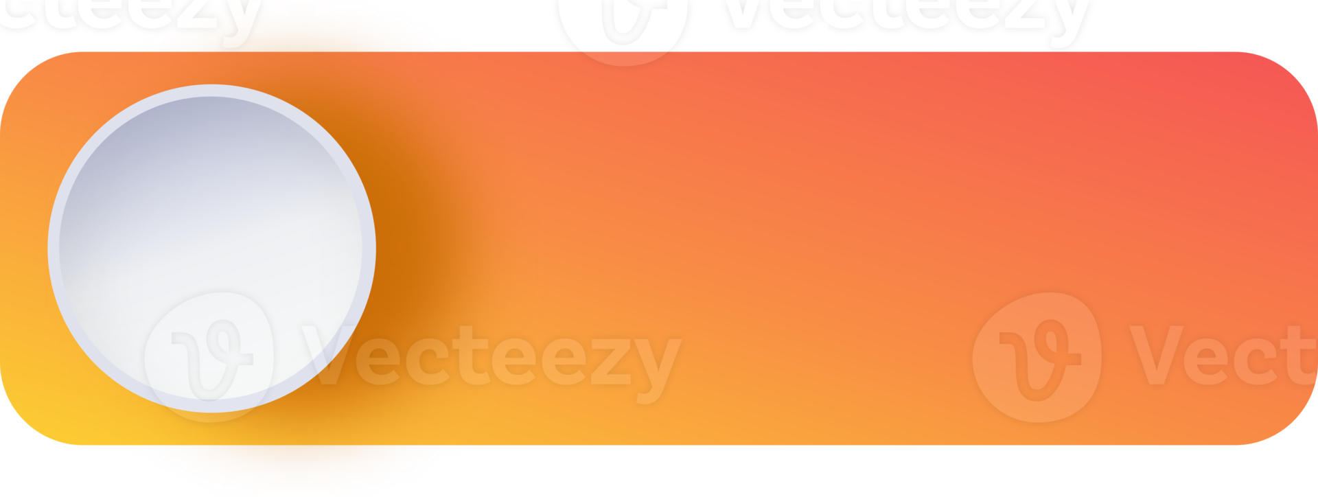 Blank Gradient Button With Circle, Button For Website 10974570 PNG