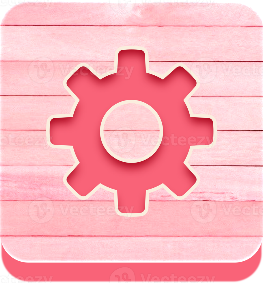 Wooden Settings Button, Wooden Icon 10976380 PNG