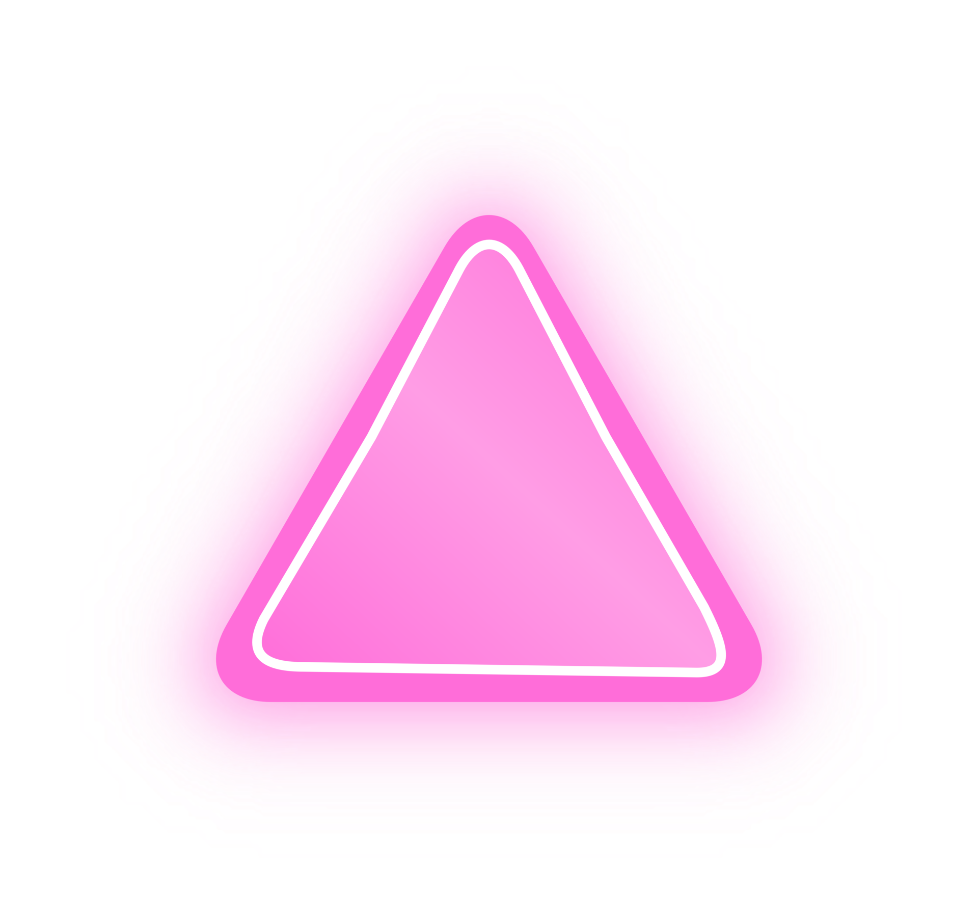 Banner De Triângulo Rosa Neon Triângulo Neon 10977646 Png