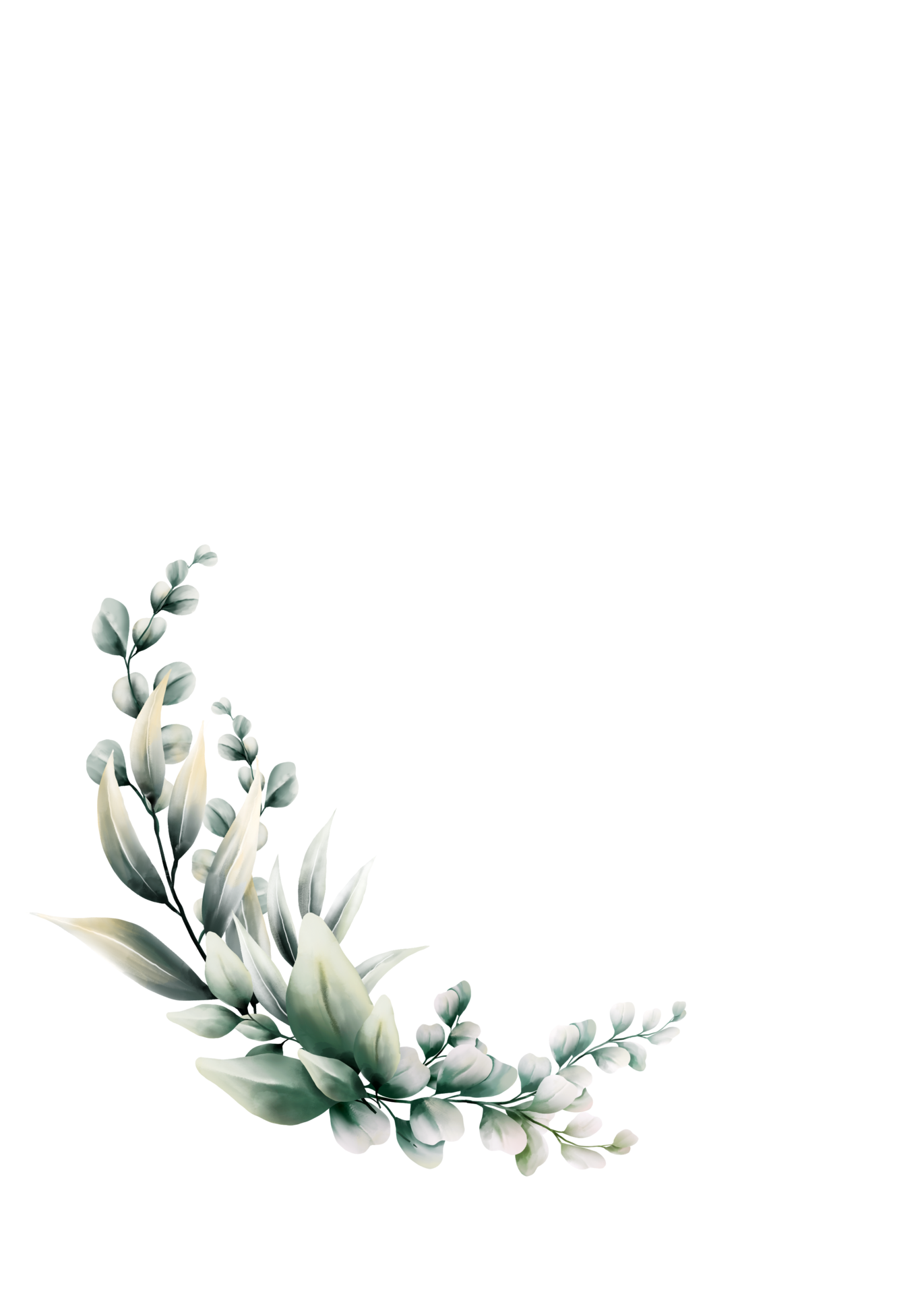 Watercolor Eucalyptus Leaf 10978249 Png