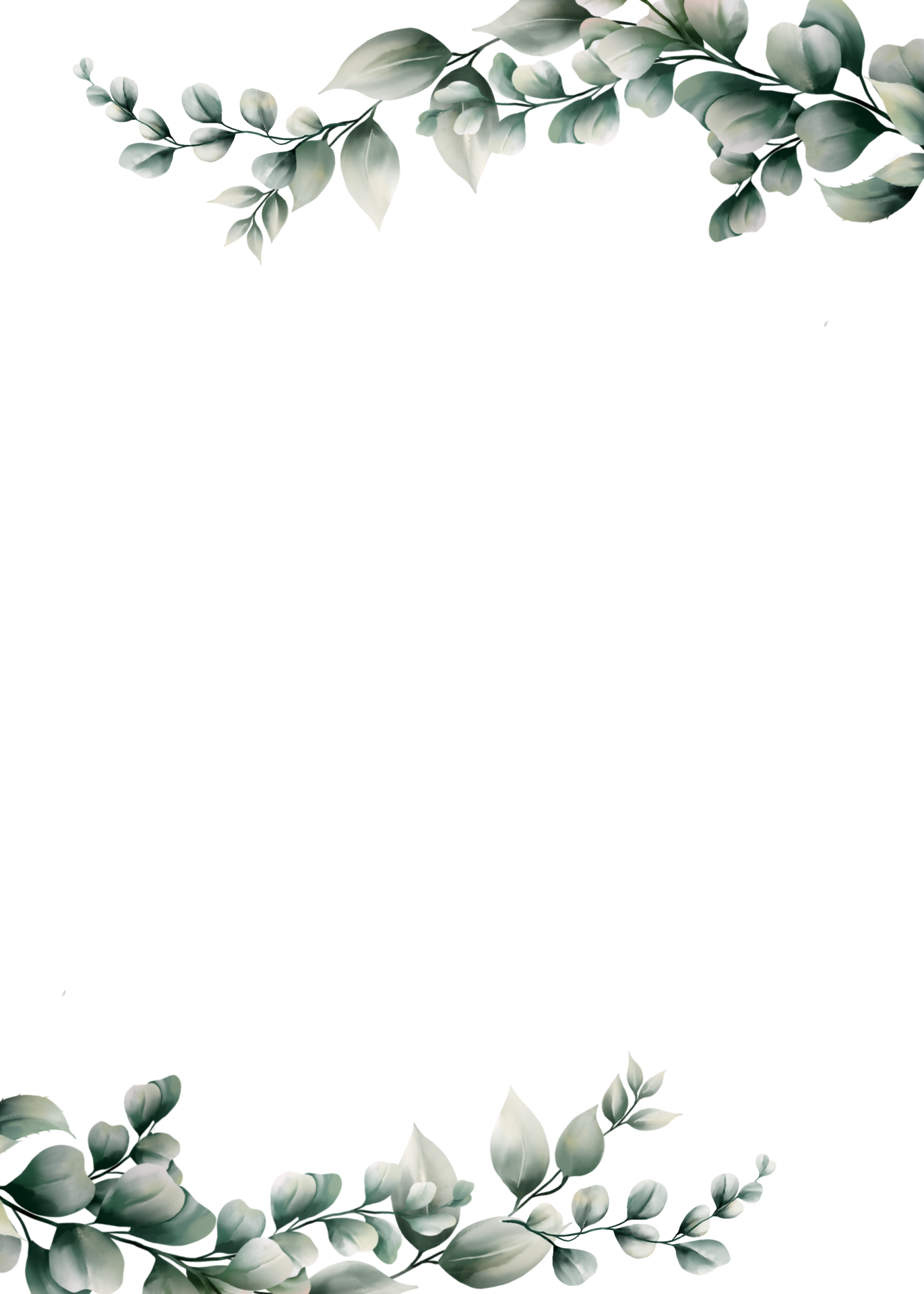 Watercolor eucalyptus leaf frame 10978389 PNG Watercolor eucalyptus leaf frame 10978389 PNG