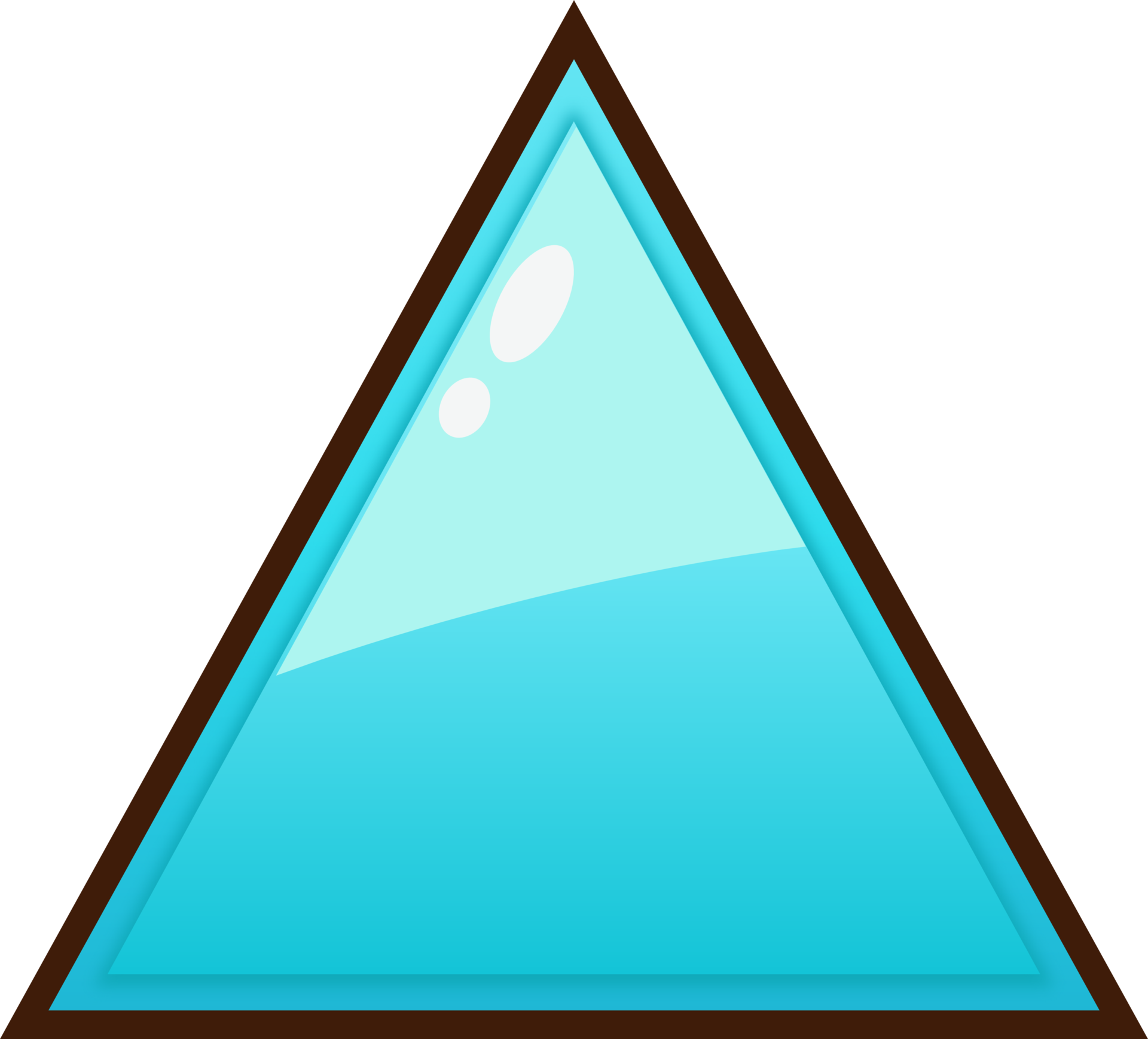 Blue Cartoon Triangle Button 10982915 PNG