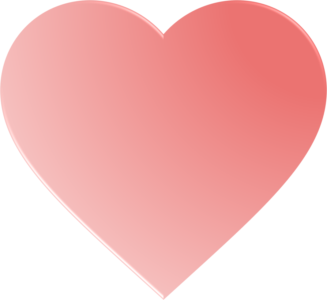 Red Gradient Heart, Gradient Heart Button 10983876 PNG