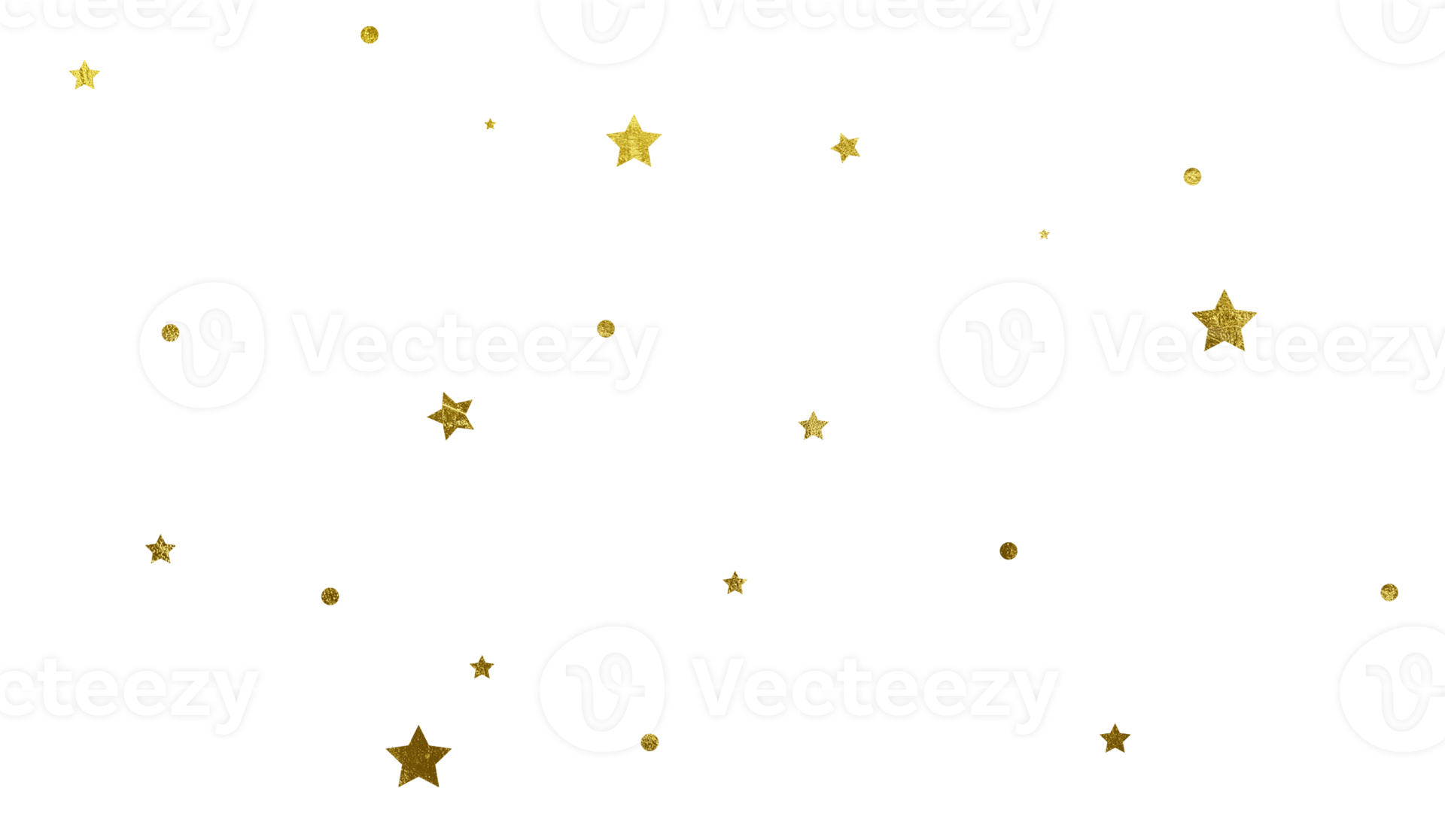 gold stars scattering cut out 10985205 PNG