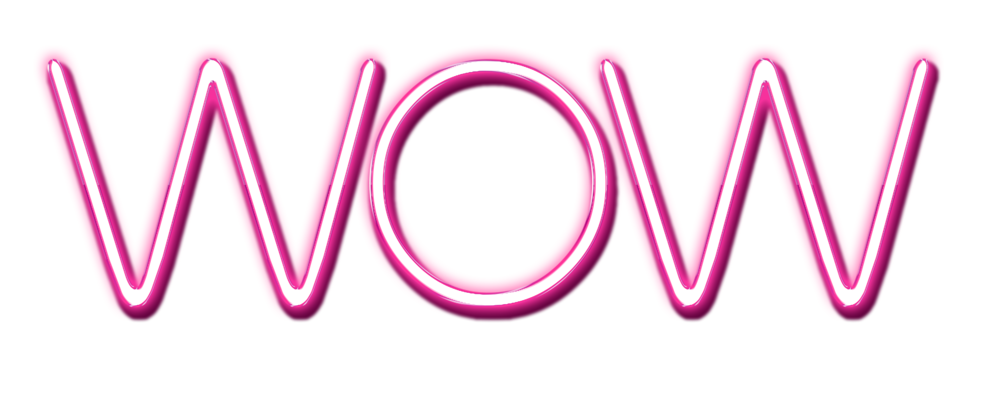 texto de neon vermelho uau cortado 10985422 PNG