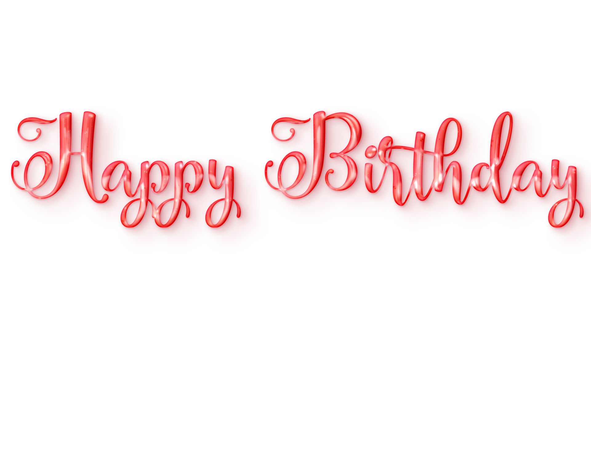 Happy Birthday Png Text 3d