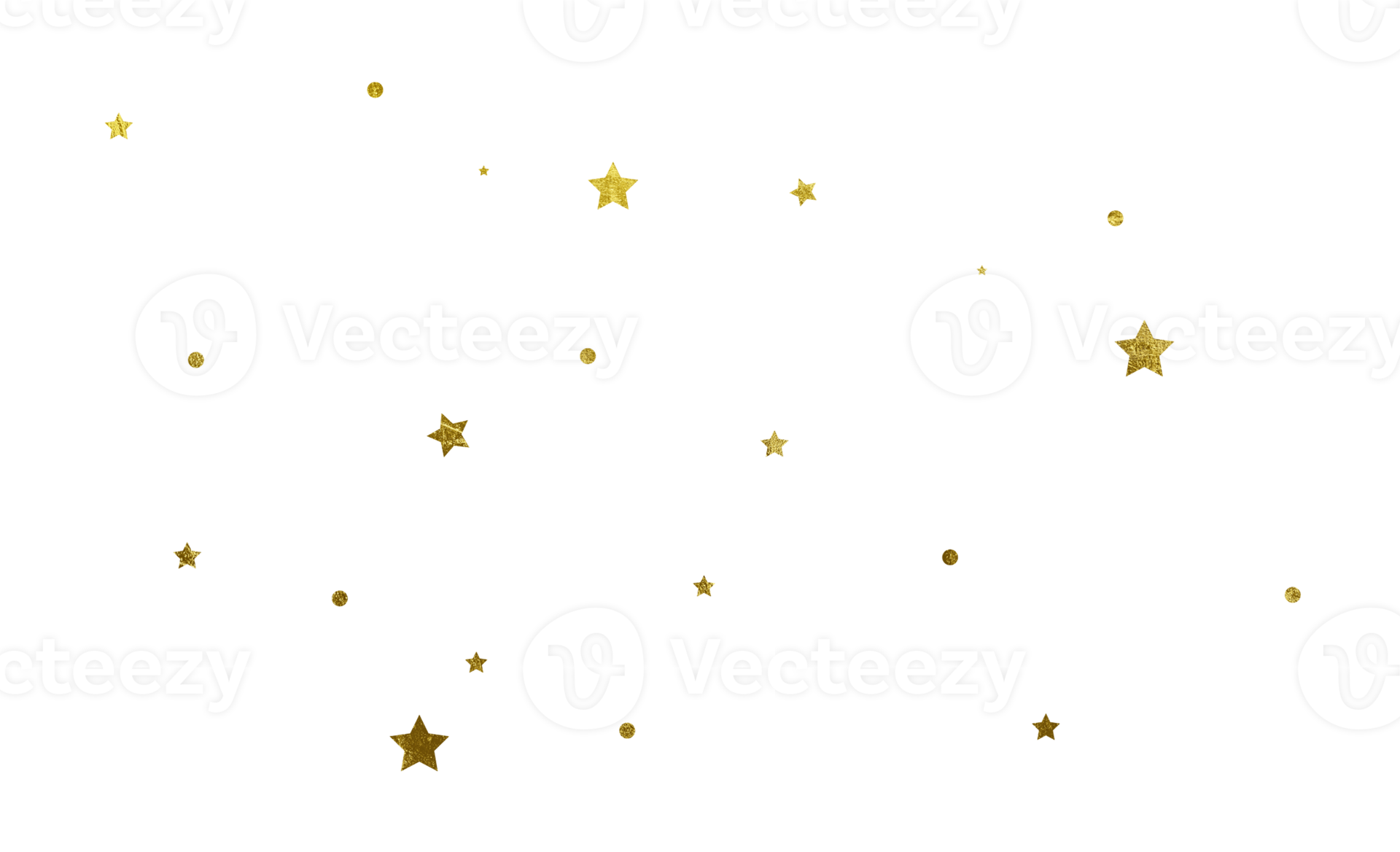 gold stars scattering cut out 10986231 PNG