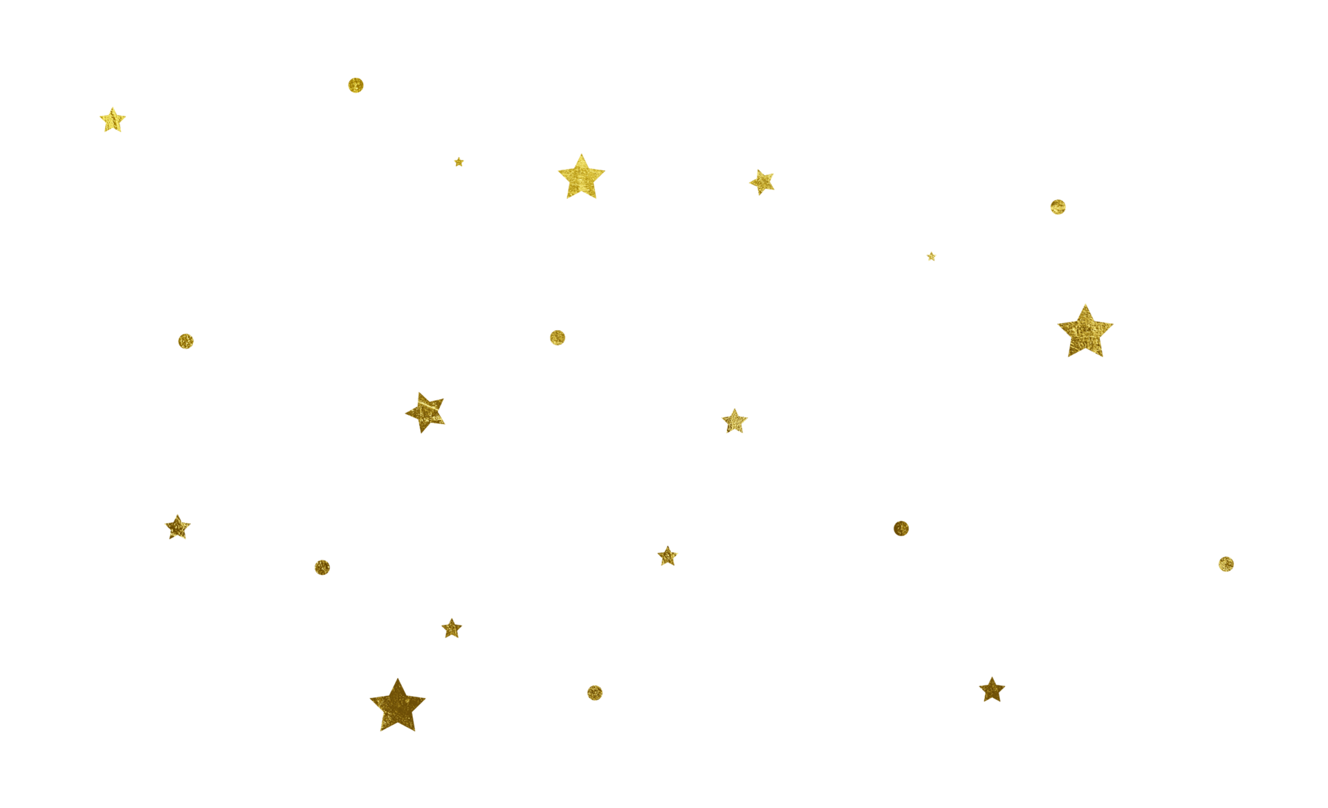 gold stars scattering cut out 10986231 PNG