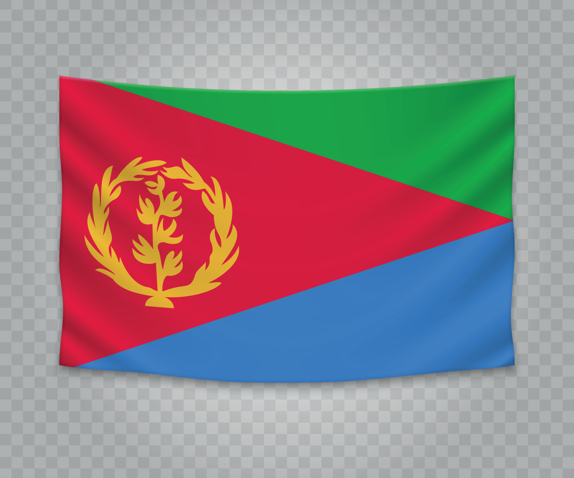 Realistic hanging flag 10993450 Vector Art at Vecteezy