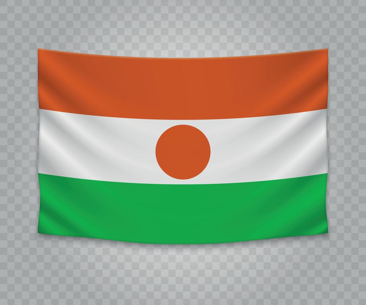 Realistic hanging flag 10993852 Vector Art at Vecteezy