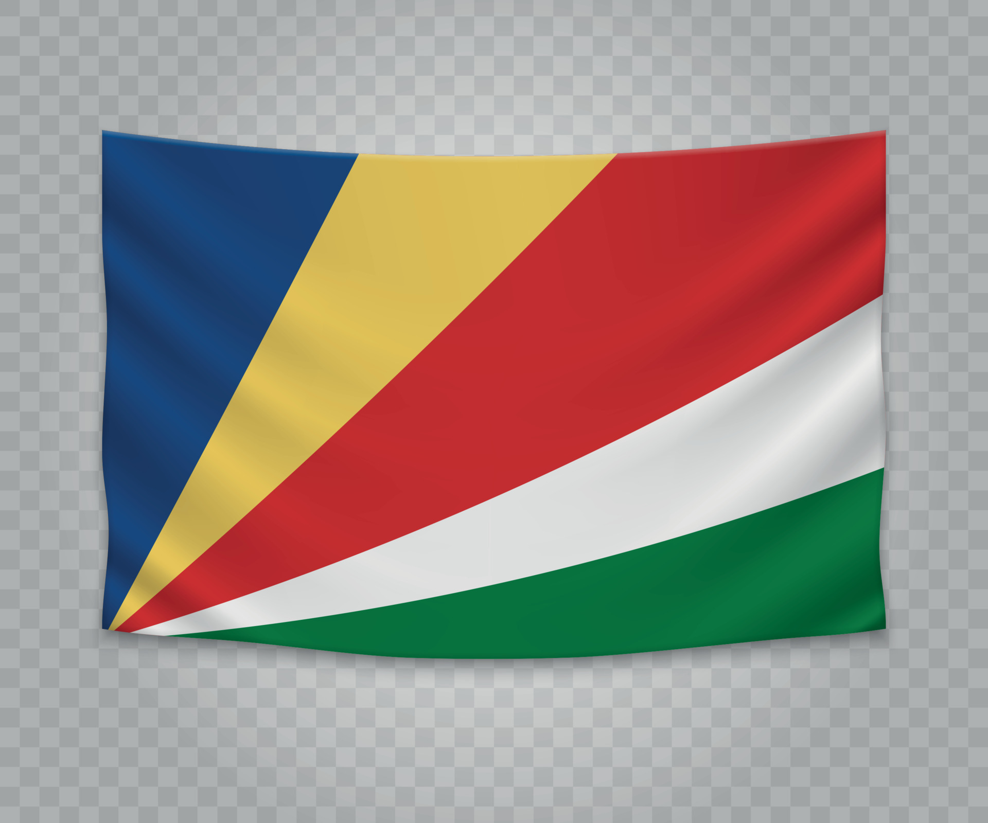 Realistic hanging flag 10994963 Vector Art at Vecteezy