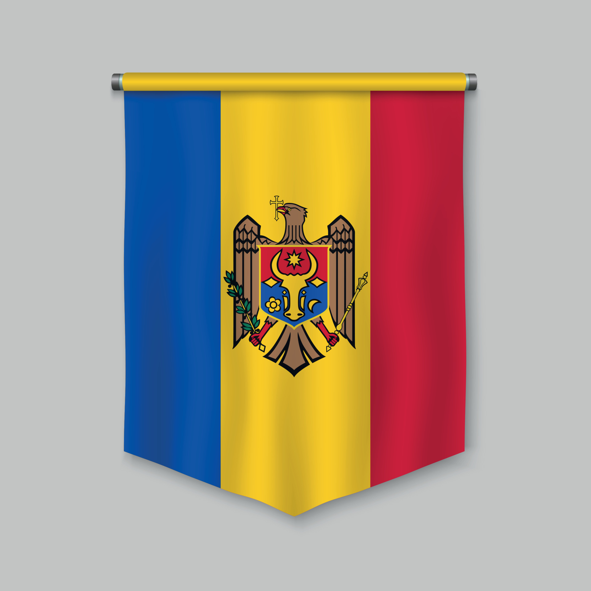 pennant with flag 10995032 Vector Art at Vecteezy