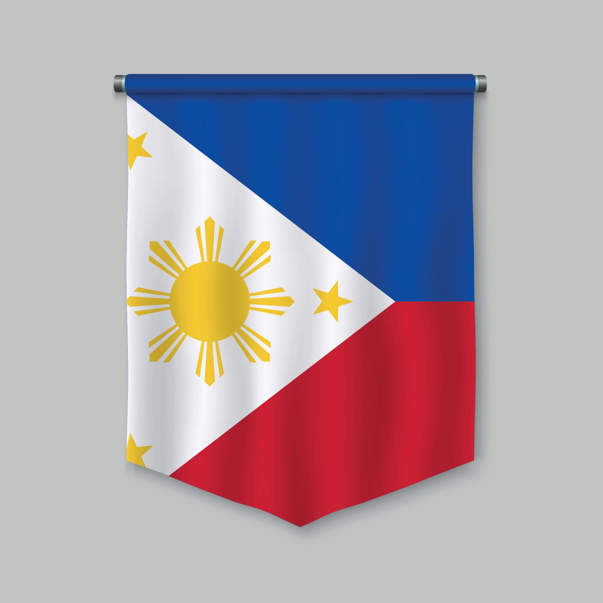 pennant with flag 10995563 Vector Art at Vecteezy