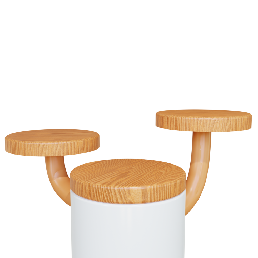 Realistic 3d Render Of Wooden Tree Podium 10998290 Png