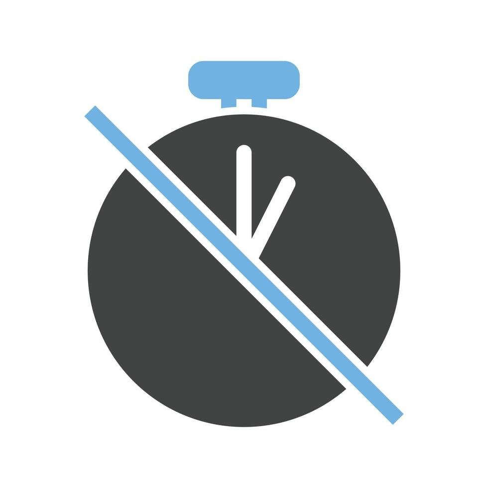 Timer Off Glyph Blue and Black Icon 10999639 Vector Art at Vecteezy