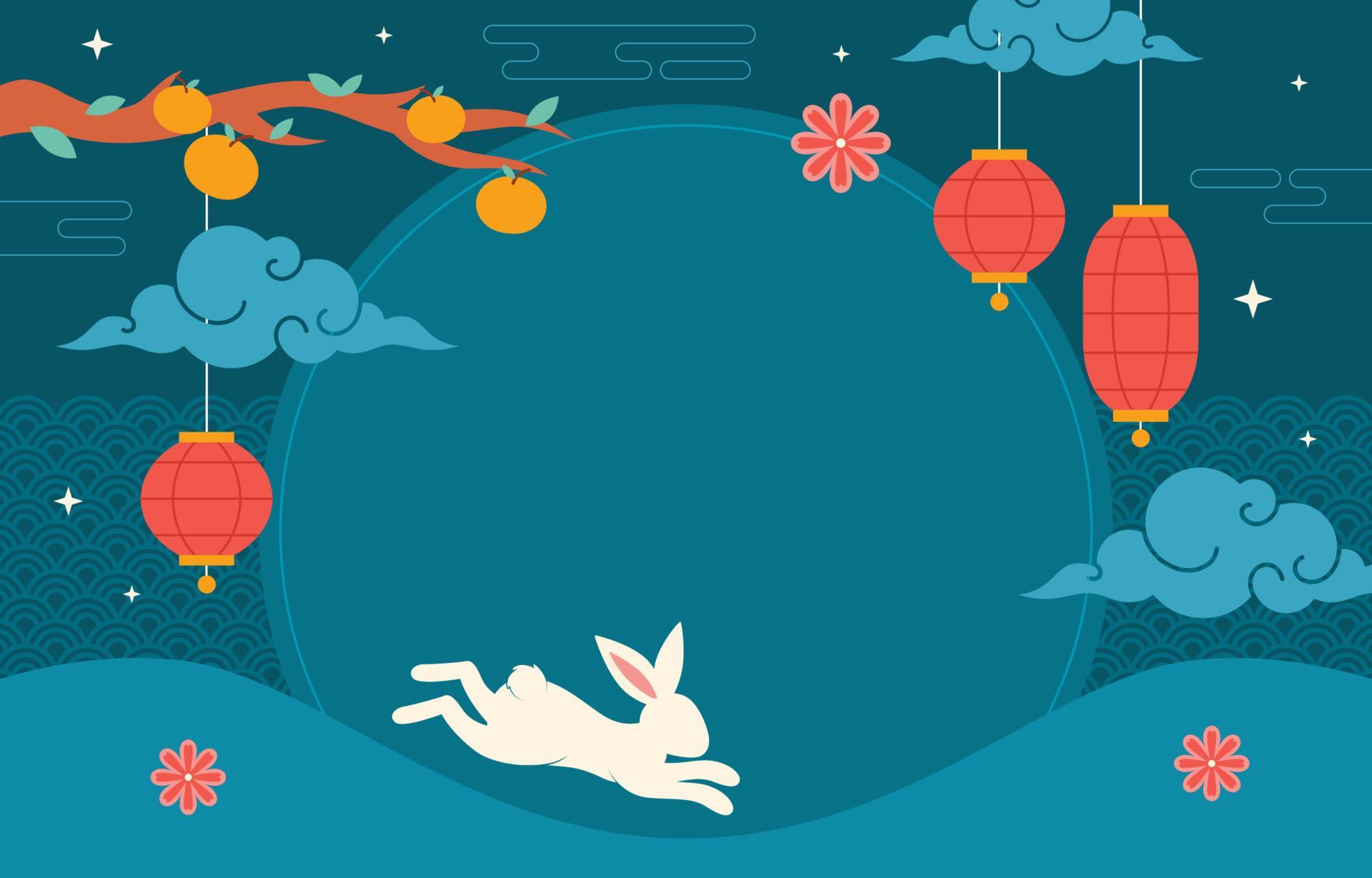 Happy Chuseok Festival Background 11008885 Vector Art at Vecteezy