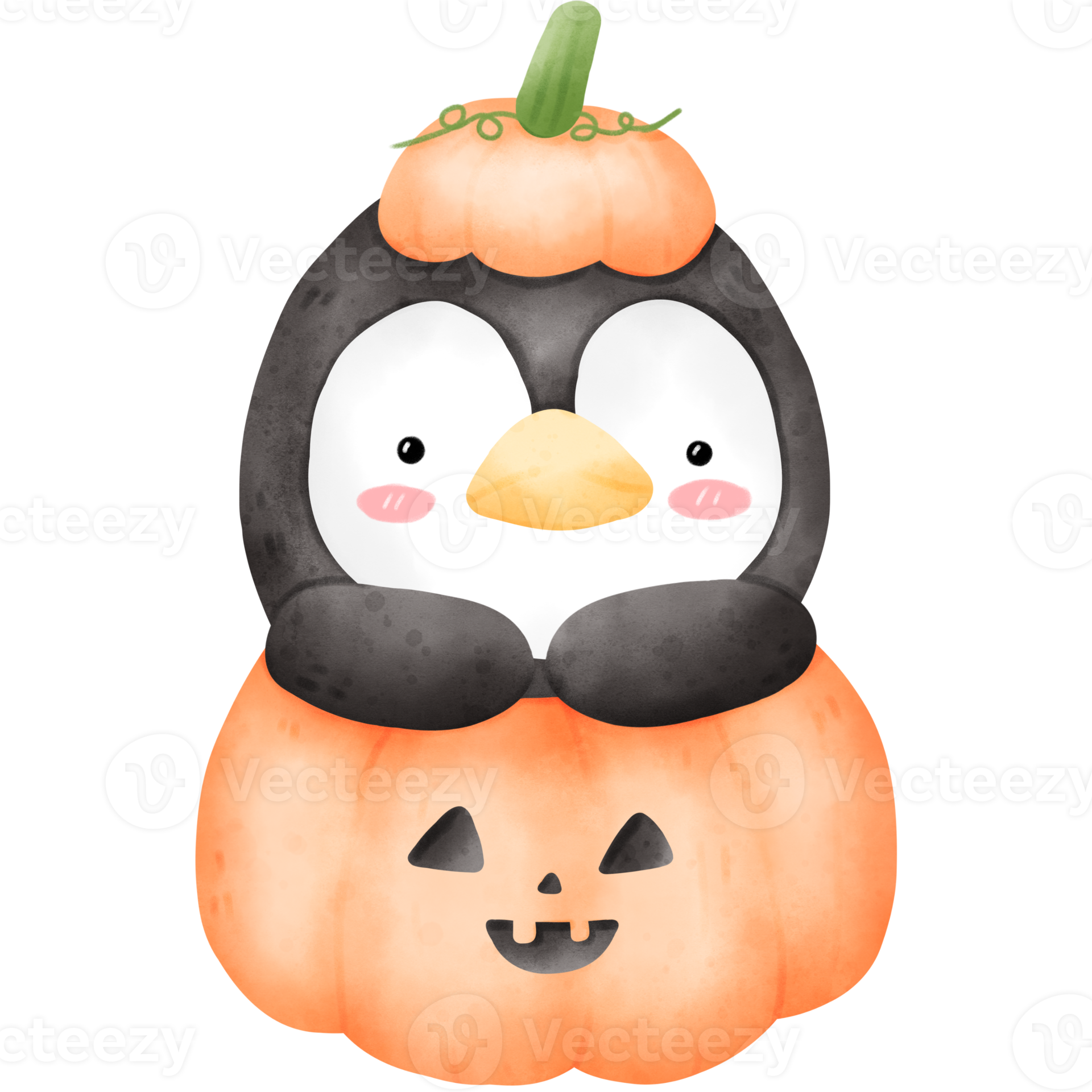 Penguin in Halloween pumpkin 11014632 PNG