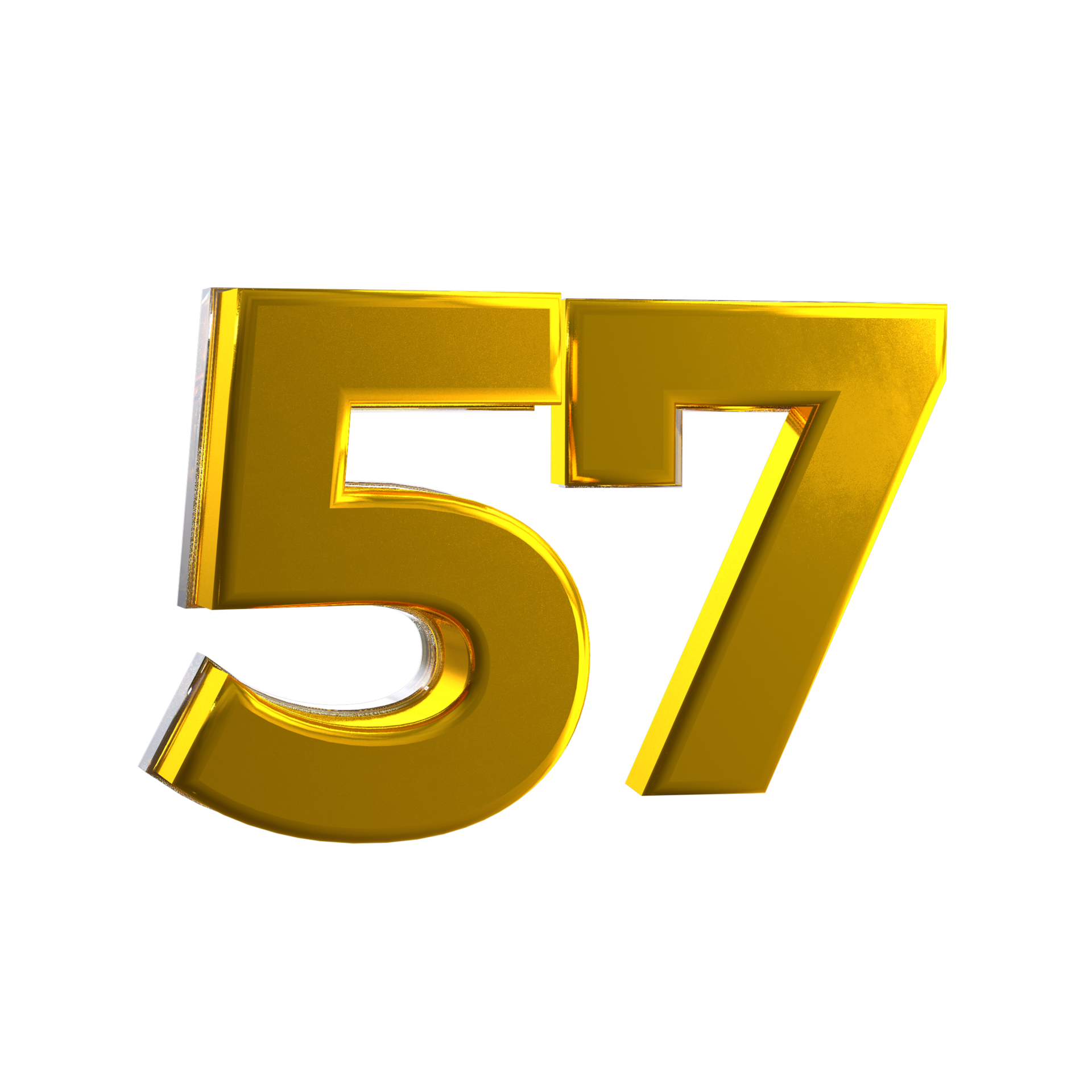 Mental Yellow 57 3D number 11016801 PNG Mental Yellow 57 3D number 11016801 PNG