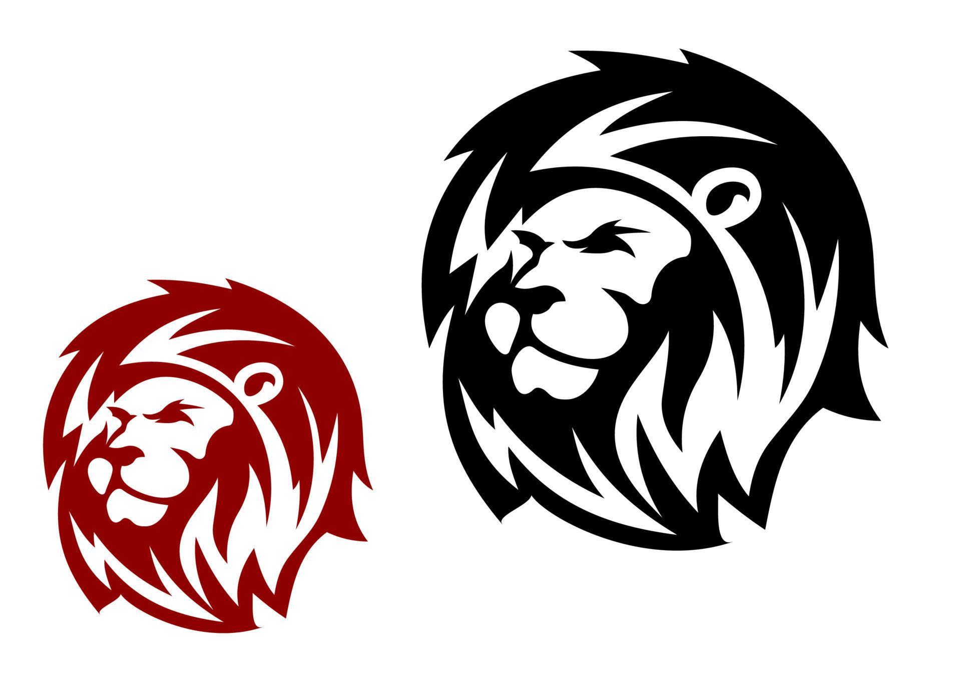 Heraldic lion head 11017618 Vector Art at Vecteezy