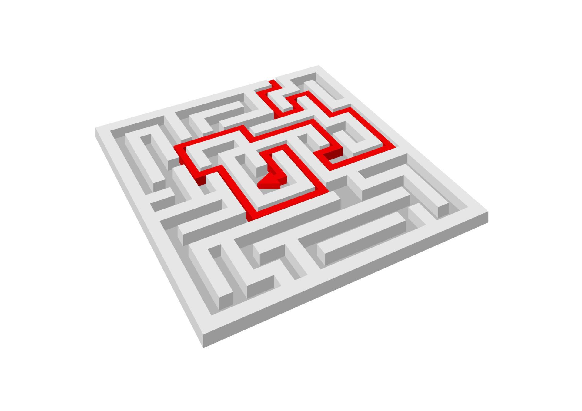 Labyrinth - maze puzzle without exit 11017619 Vector Art at Vecteezy