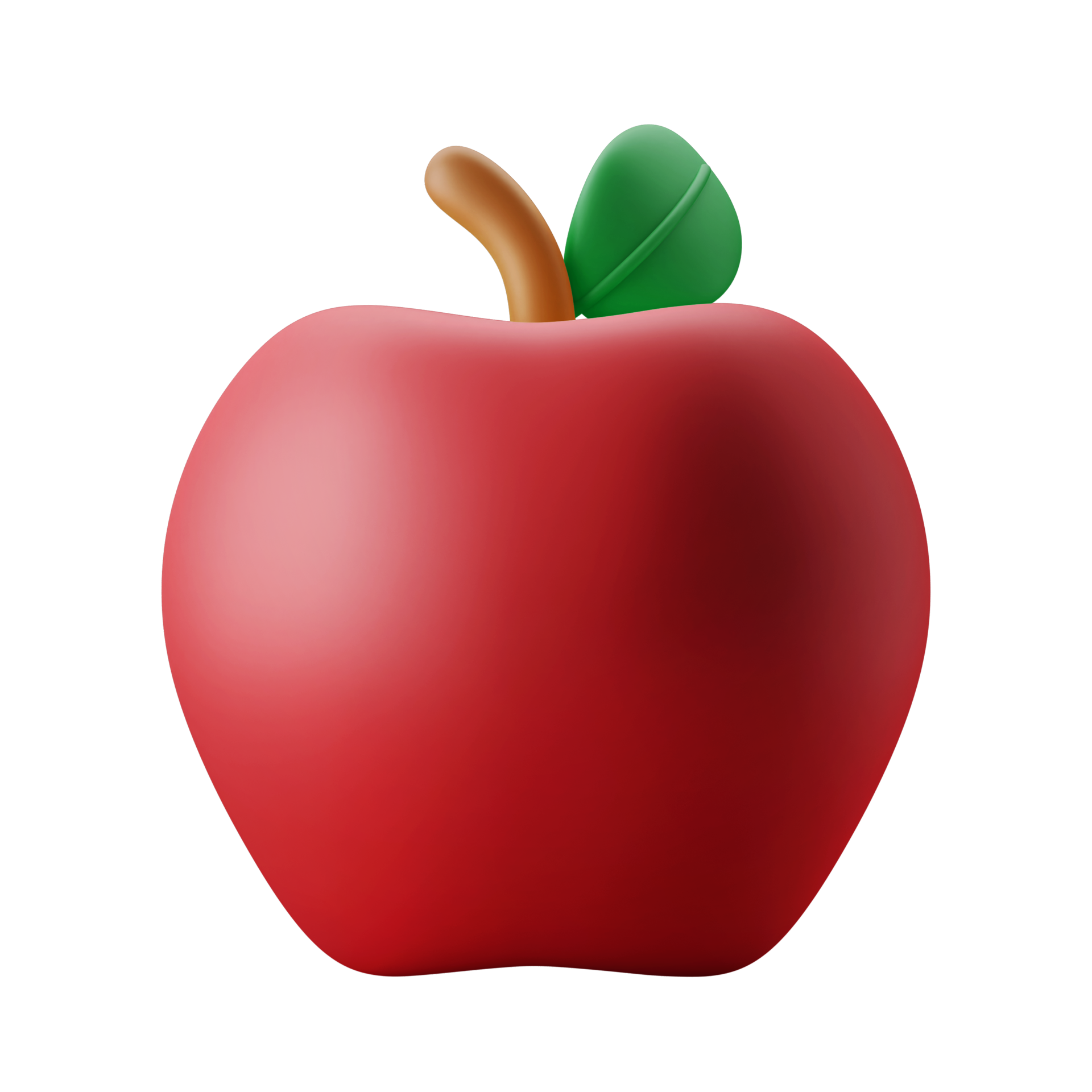 Red Apple Autumn Season Fruit 3d Illustration Icon 11019317 Png