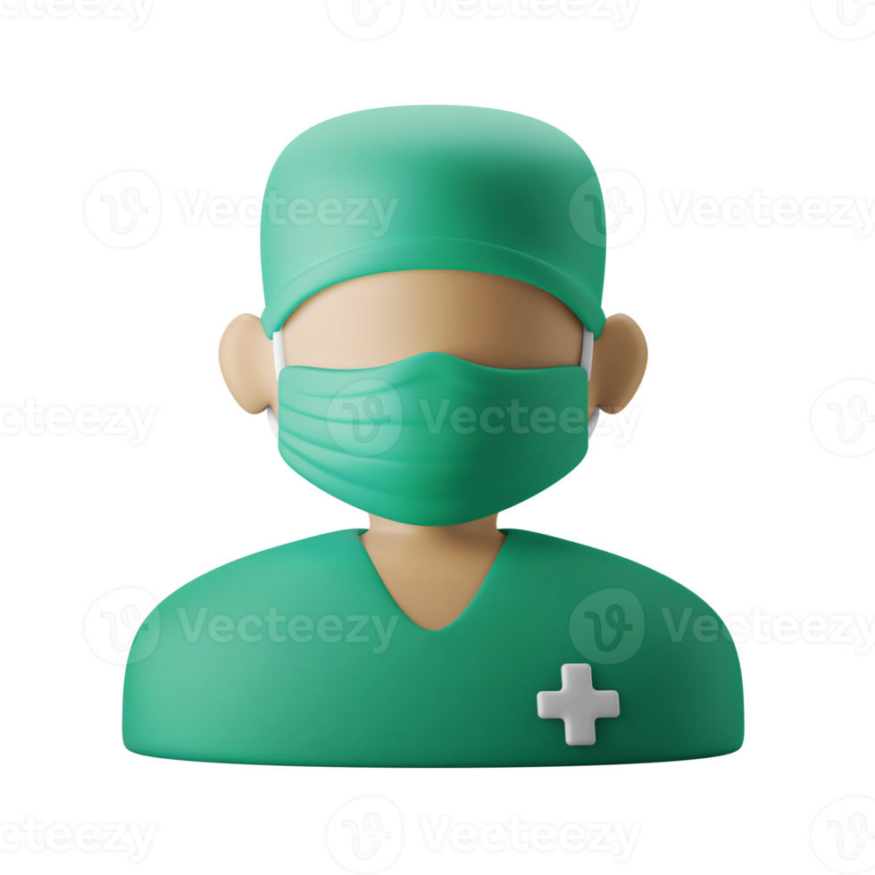 Medical Surgeon Specialist Doctor Avatar 3d Icon 11019337 Png