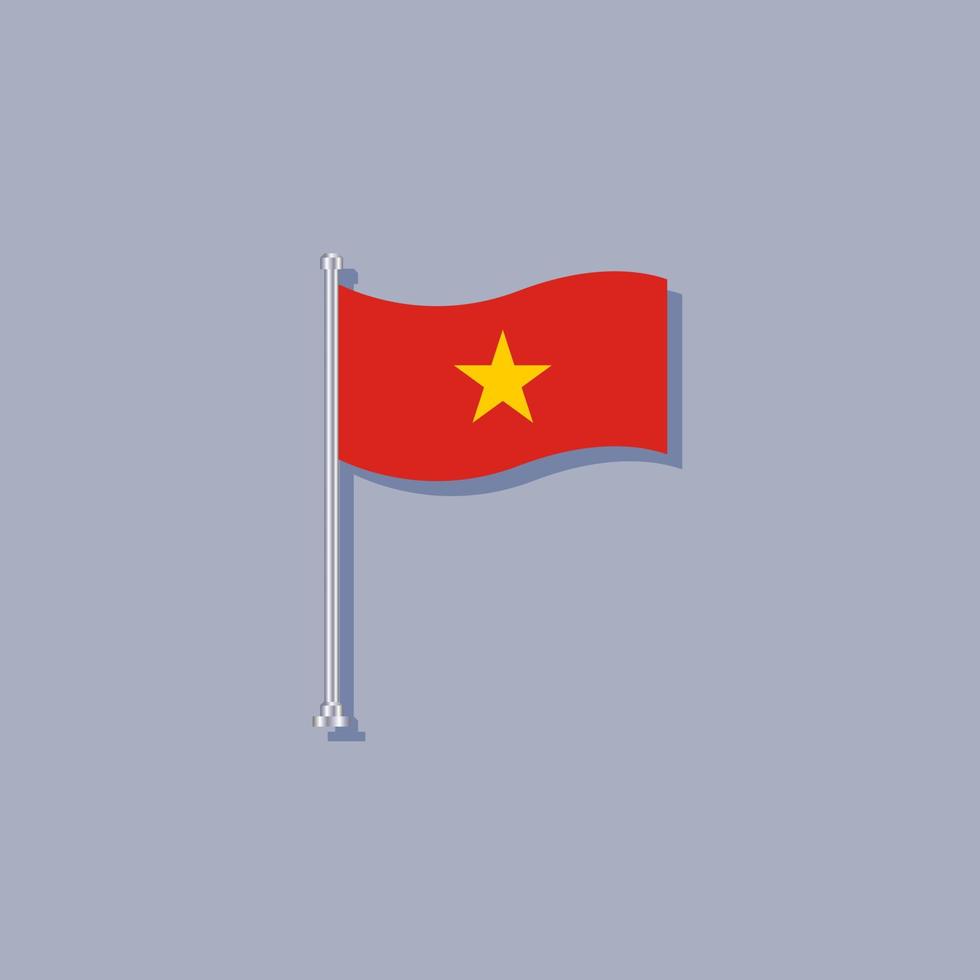 Illustration Of Vietnam Flag Template 11020558 Vector Art At Vecteezy