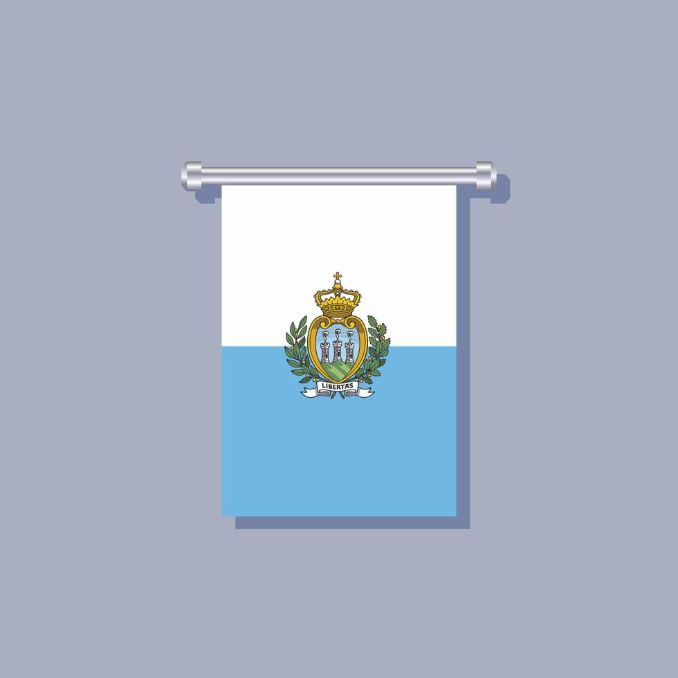 Illustration of San Marino flag Template 11022939 Vector Art at Vecteezy