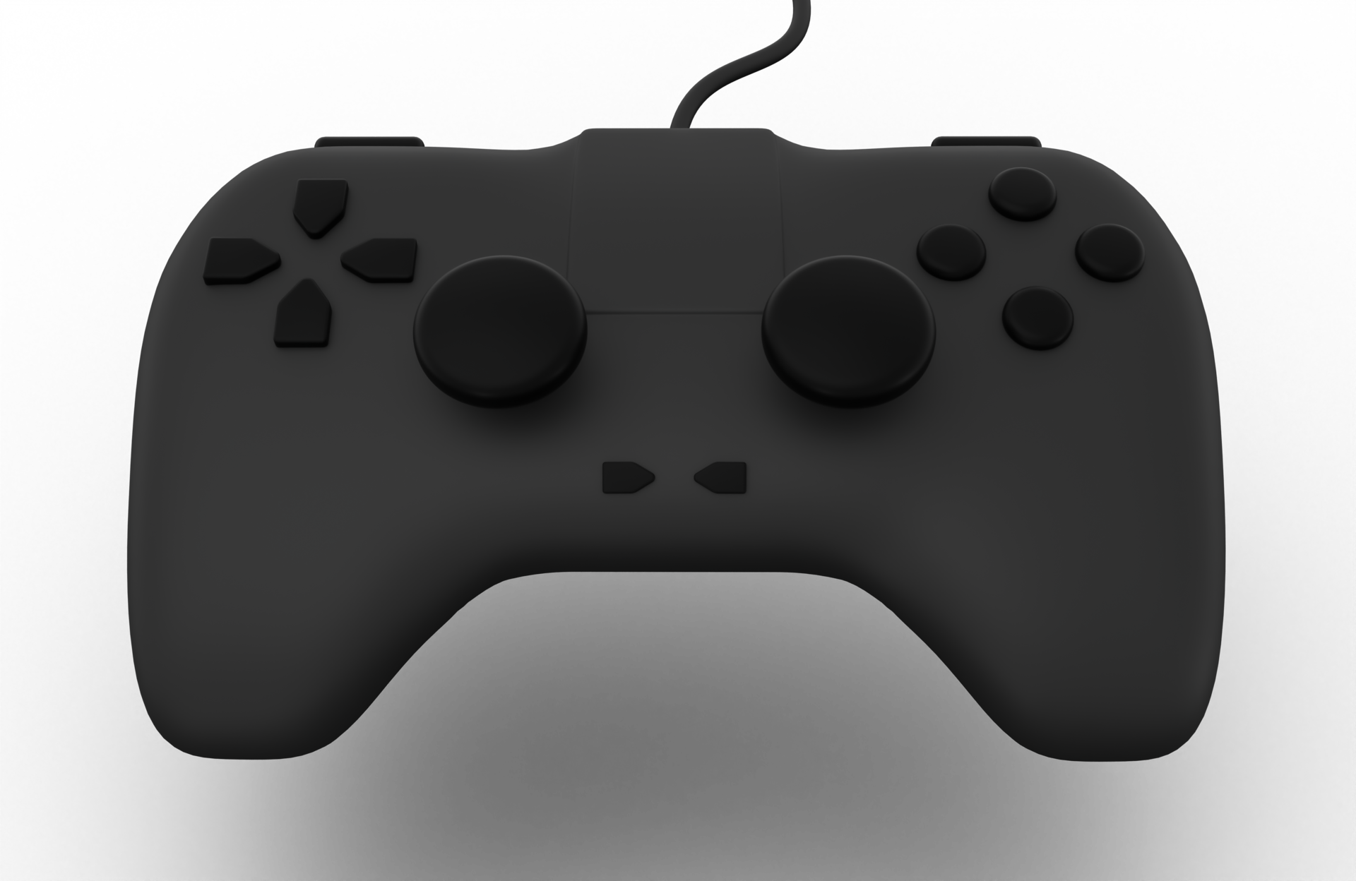 Black Joystick Gamepad Game Console Or Game Controller Computer Gaming Icon 3d Render
