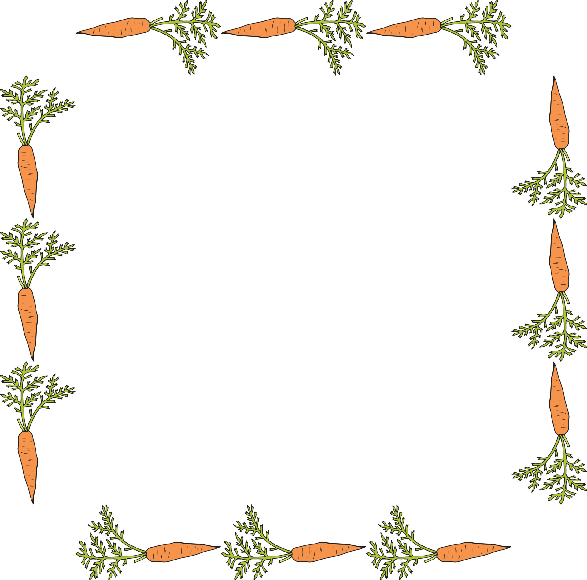 Carrot Border Clipart at Maggie Parham blog