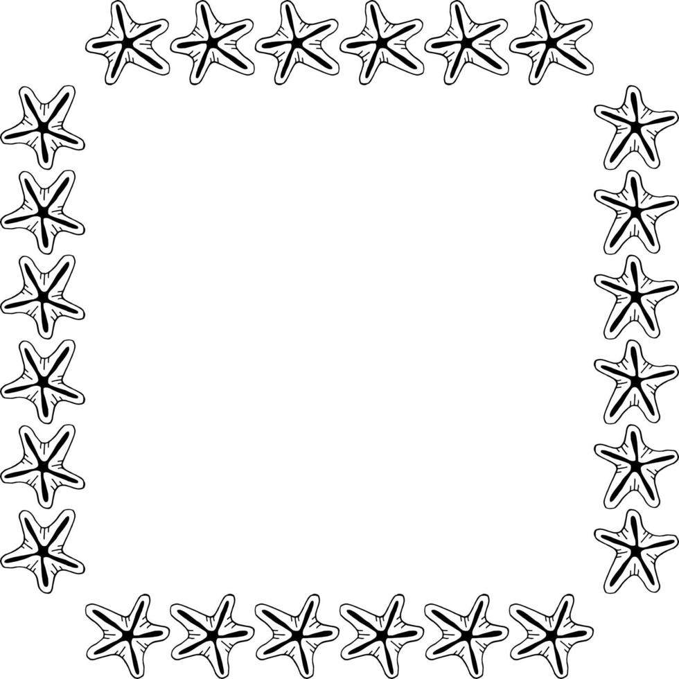 Starfish Border Clipart